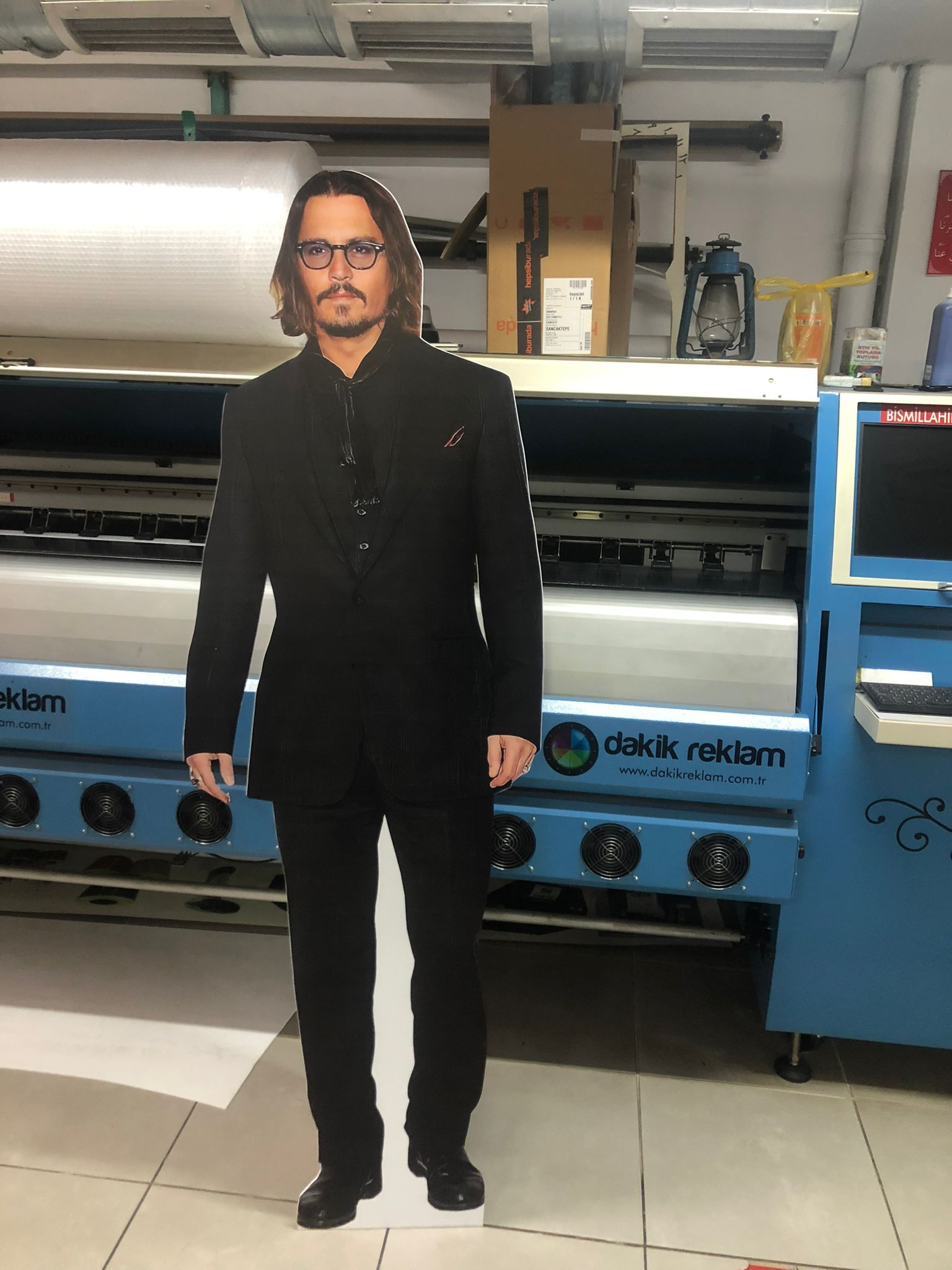 Johnny Depp Cardboard Cutout Model John Christopher Depp Standee Mockup ...