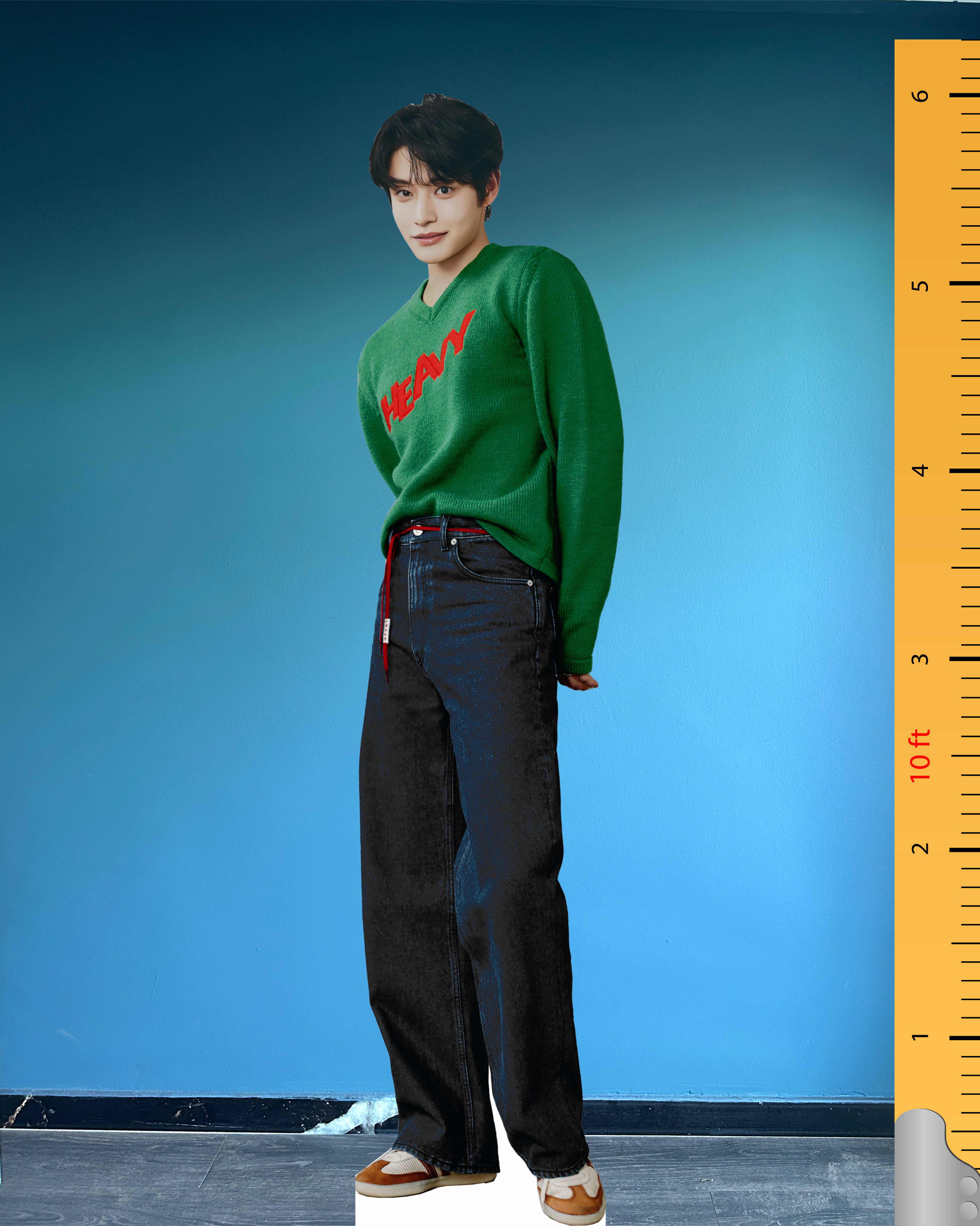 💚 Kim Ji-woong ZB1 figura de cartón tamaño real – Zerobaseone Celebrity ...