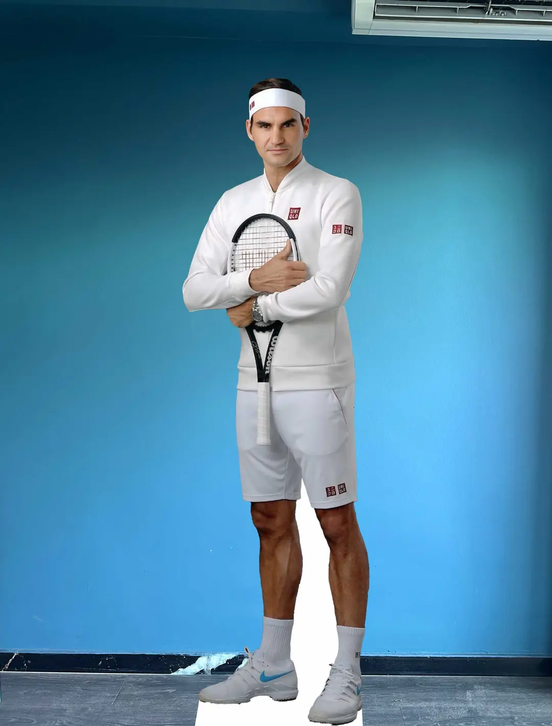 Modelo de recorte de papelão Roger Federer Modelo de jogador de tênis ...
