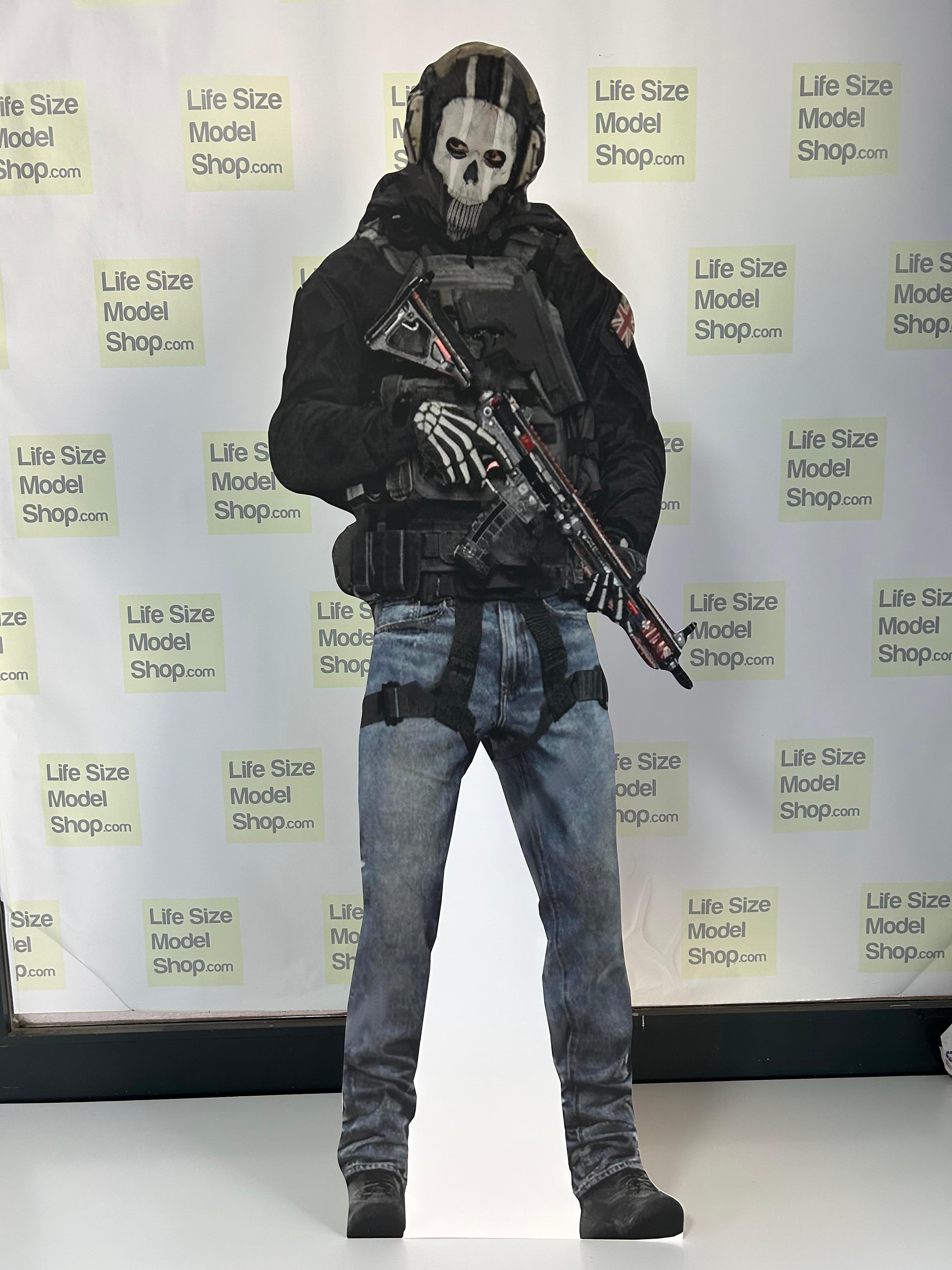 🎮 Figura de cartón a tamaño real Call of Duty Ghost – Figura fantasma ...