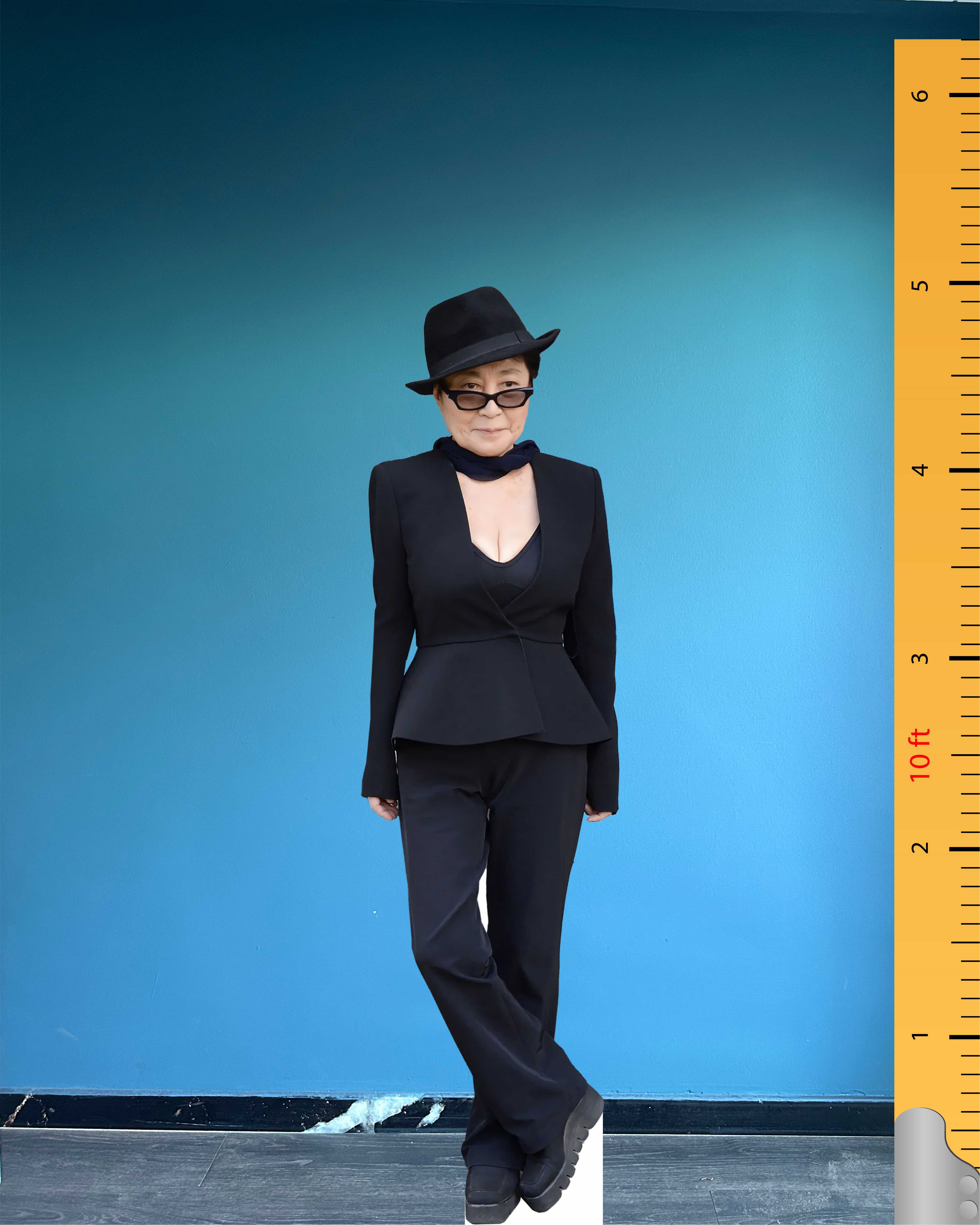 🎶 Recorte de papelão em tamanho real de Yoko Ono – Coleção Lançamento e ...