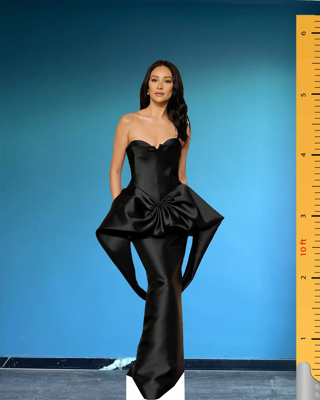 Modèle en carton découpé de Shay Mitchell et modèle en plastique ...