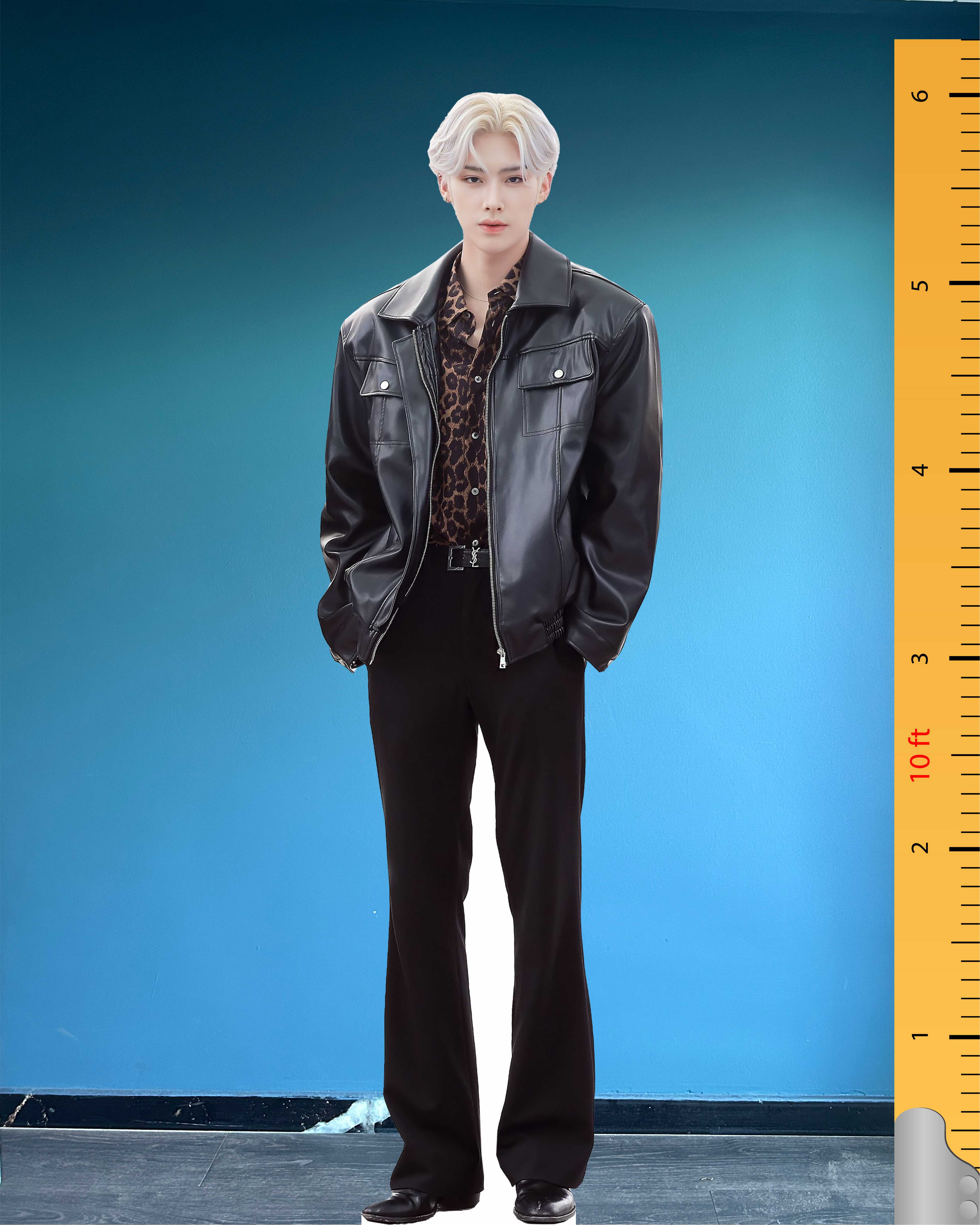 🎤 Sagoma in cartone a grandezza naturale di Ricky ZB1 ZEROBASEONE ...