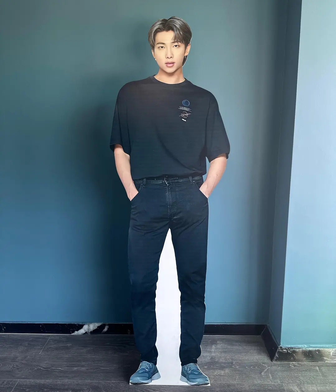 🧠 BTS RM Cardboard Cutout Model – Kim Nam-joon Life-Size Standee Model ...