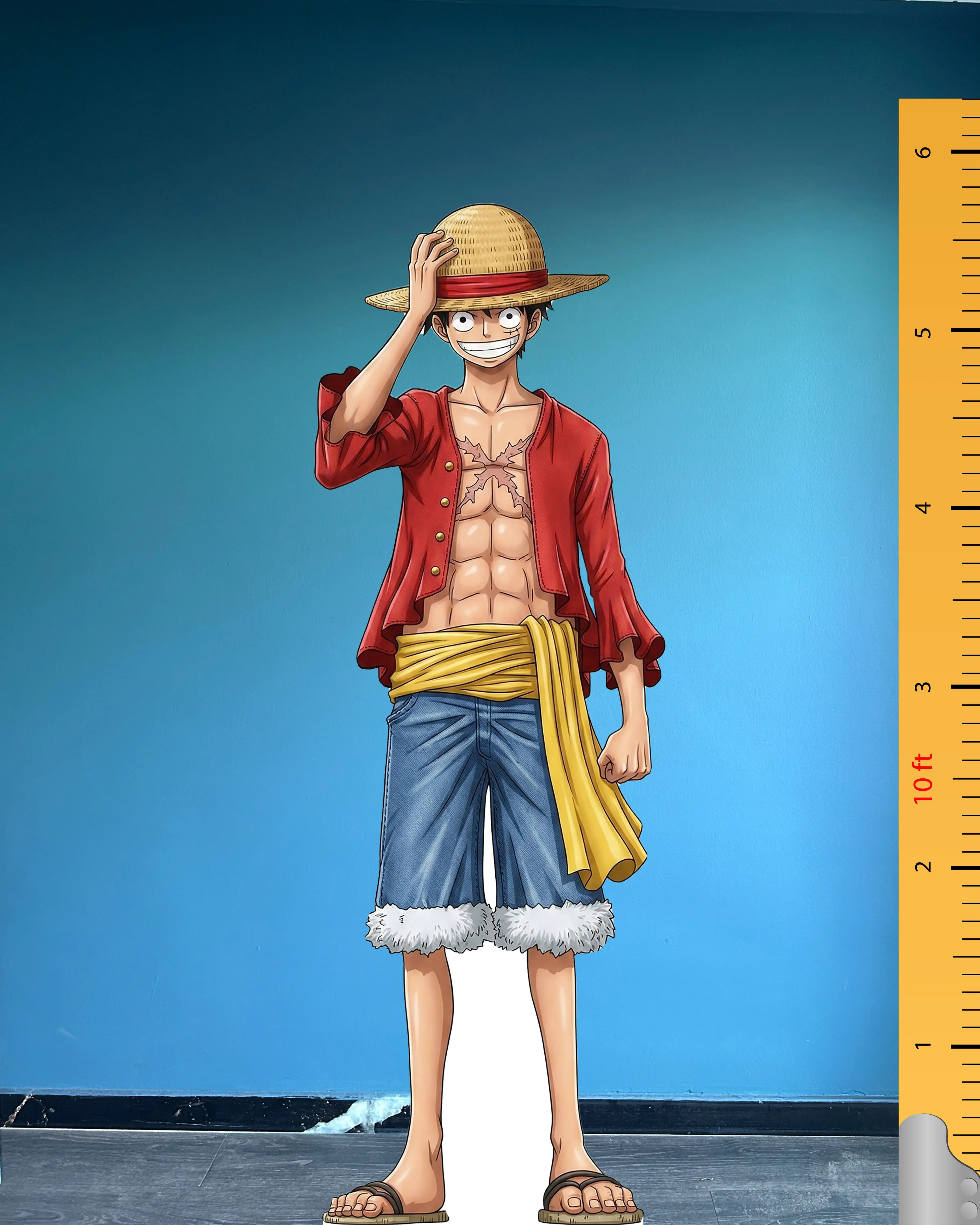 Monkey D. Luffy Life Size Cardboard Cutout Model 🏴‍☠️ One Piece ...