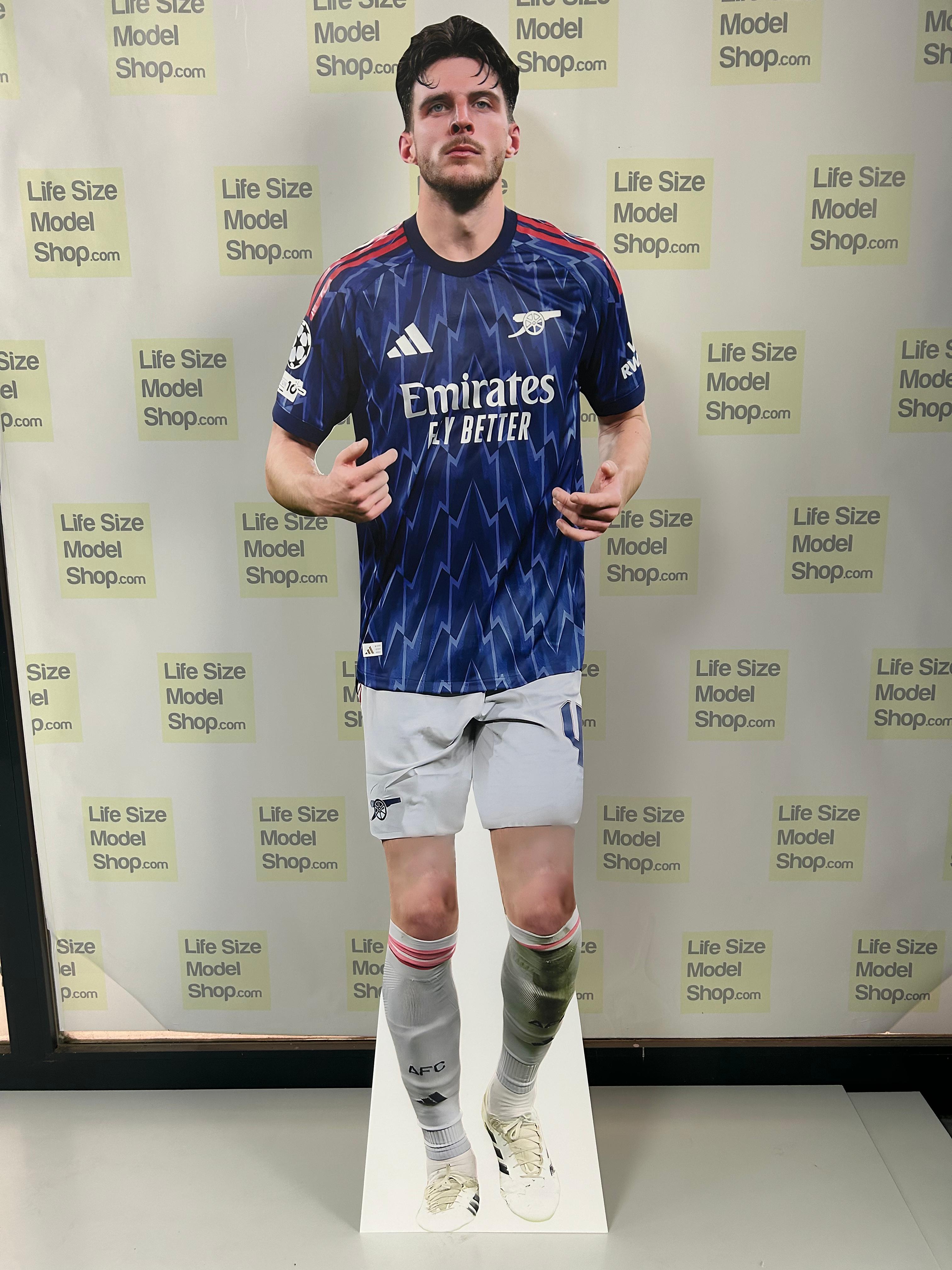 ⚽ Declan Rice lebensgroßer Pappaufsteller – Fußballstar mit der Nummer 4