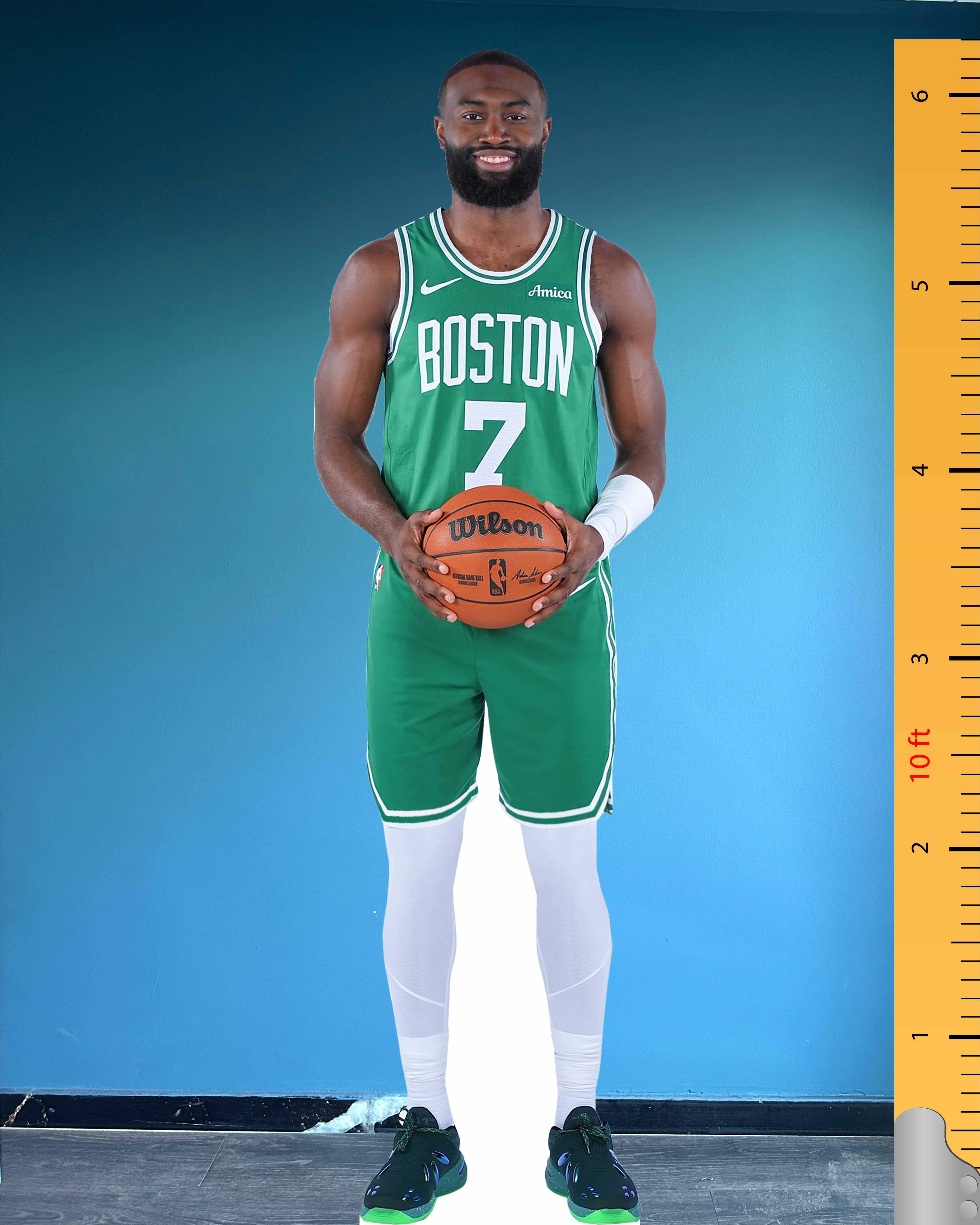 🏀 Découpe en carton grandeur nature de Jaylen Brown – Boston Celtics #7