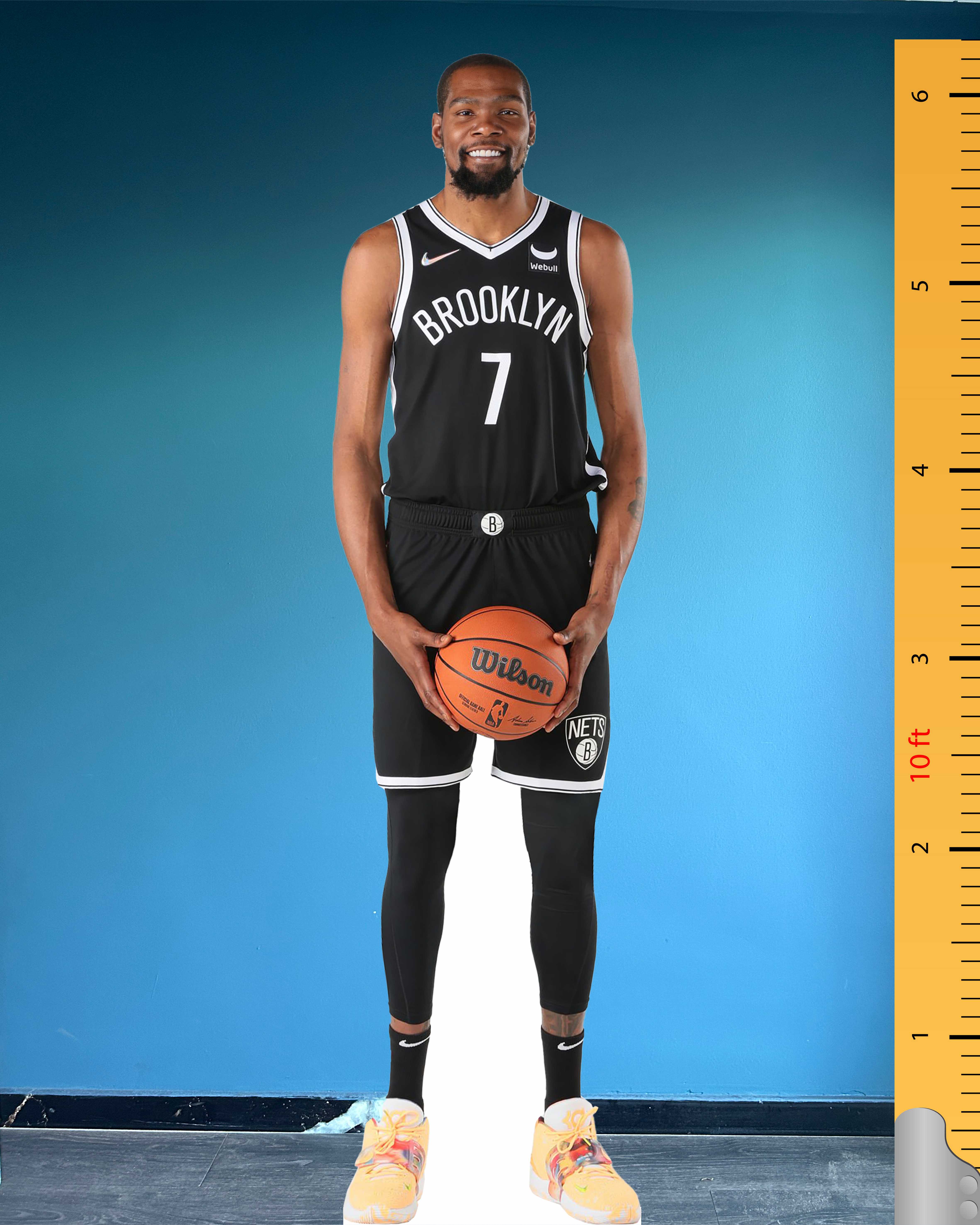 🏀 Kevin Durant Cardboard Cutout Standee Model – Brooklyn Nets #7 KD ...