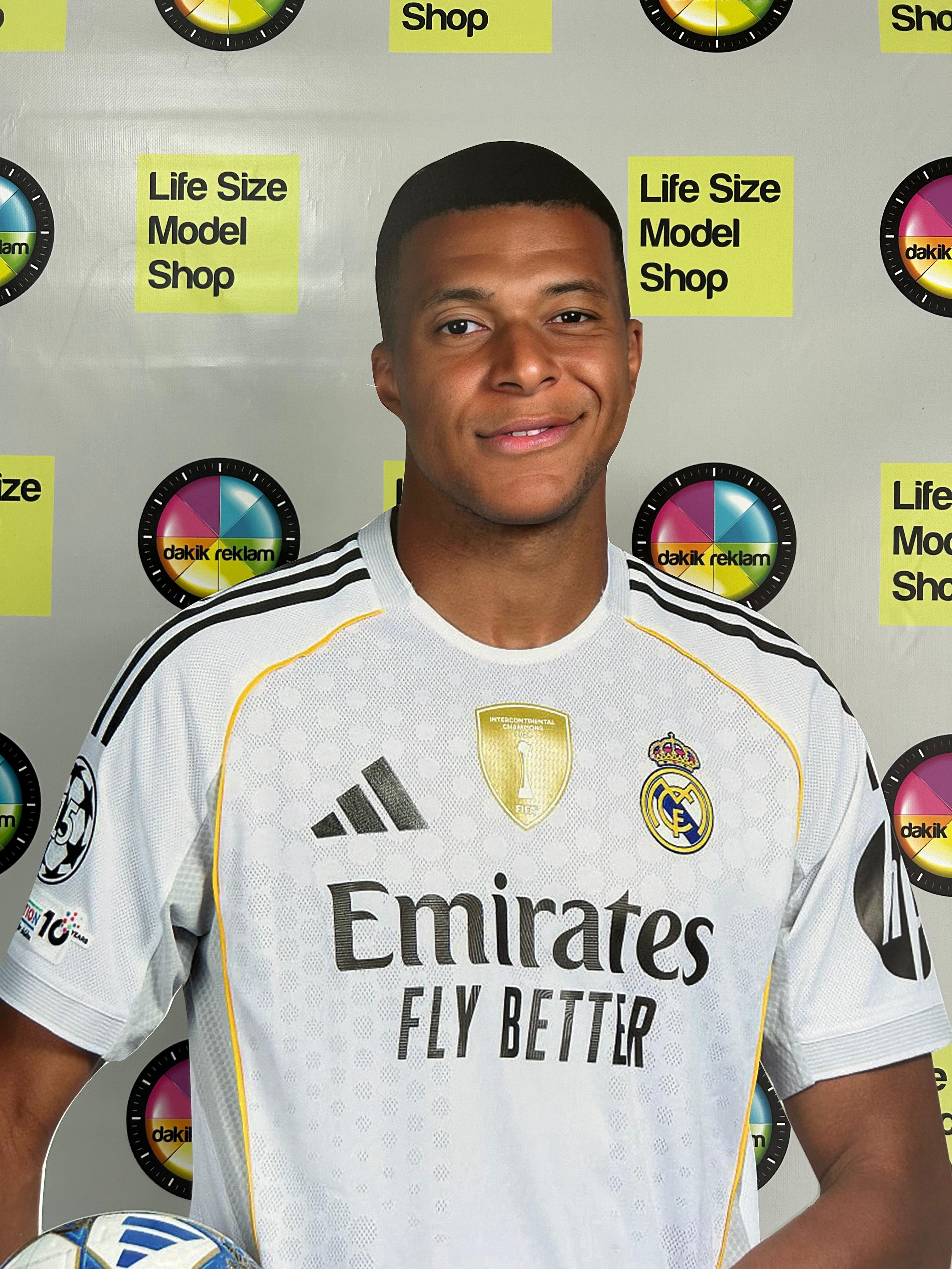 Kylian Mbappé Life Size Cardboard Cutout Model | Real Madrid CF Number 10 ⚽