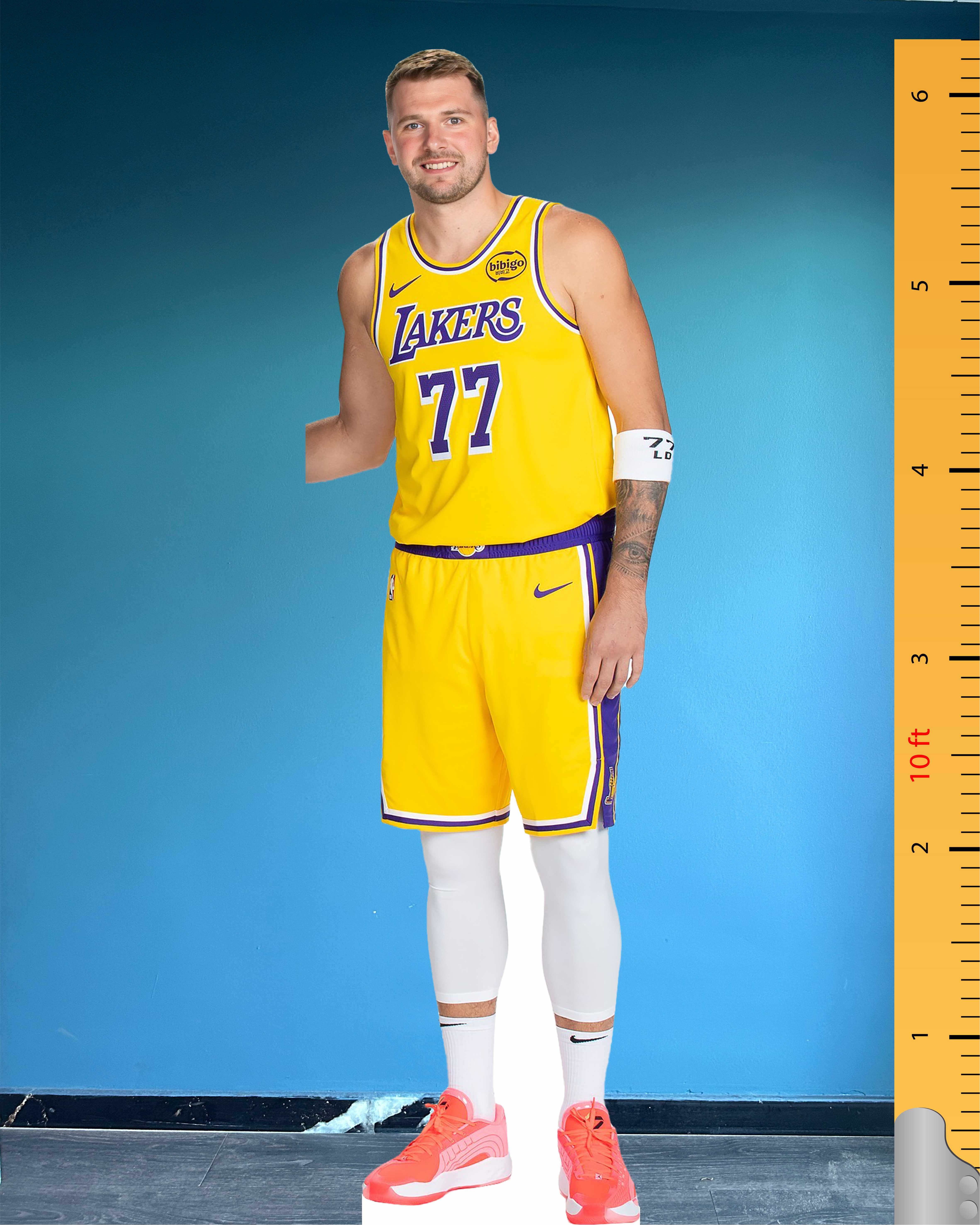 🏀 Luka Dončić Life Size Cardboard Cutout – Souvenir Photo Dummy