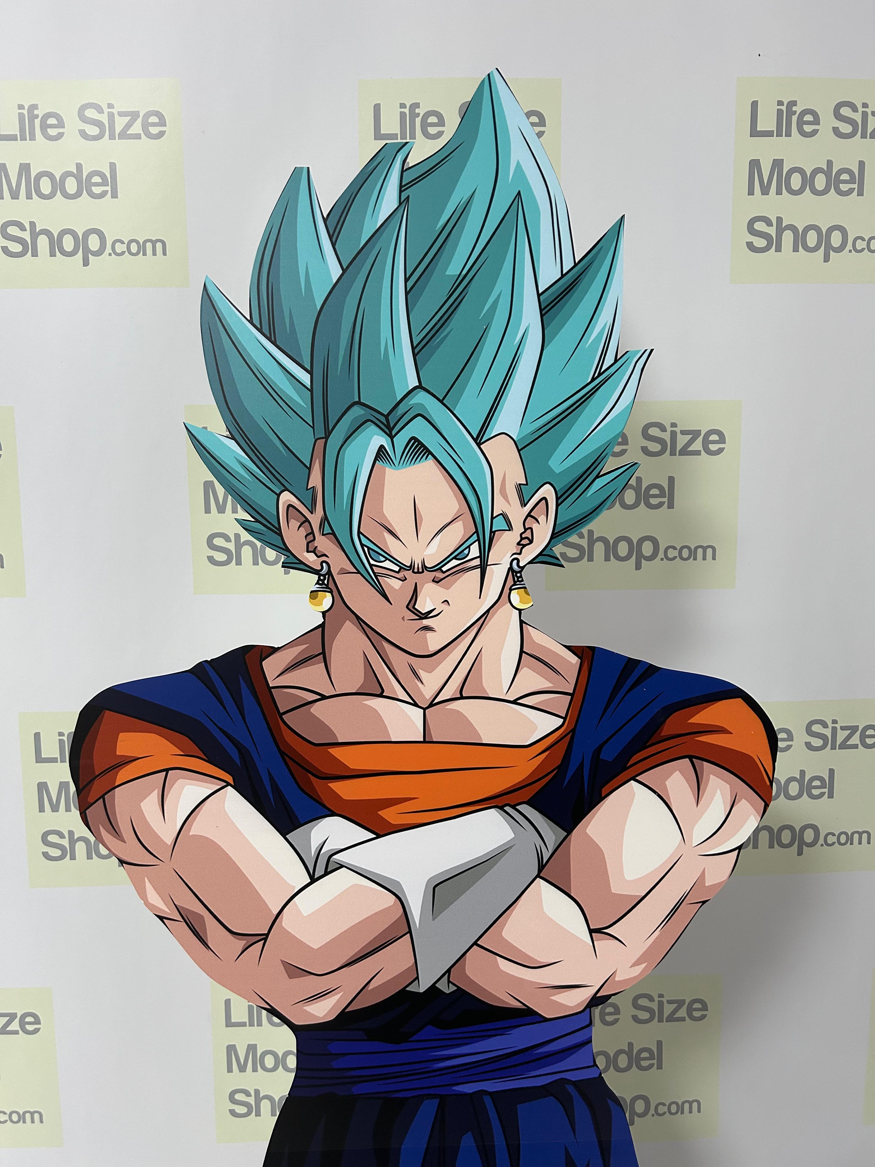 🔵 Vegeta Super Saiyan Blue Life-Size Cardboard Cutout Standee – Prince ...