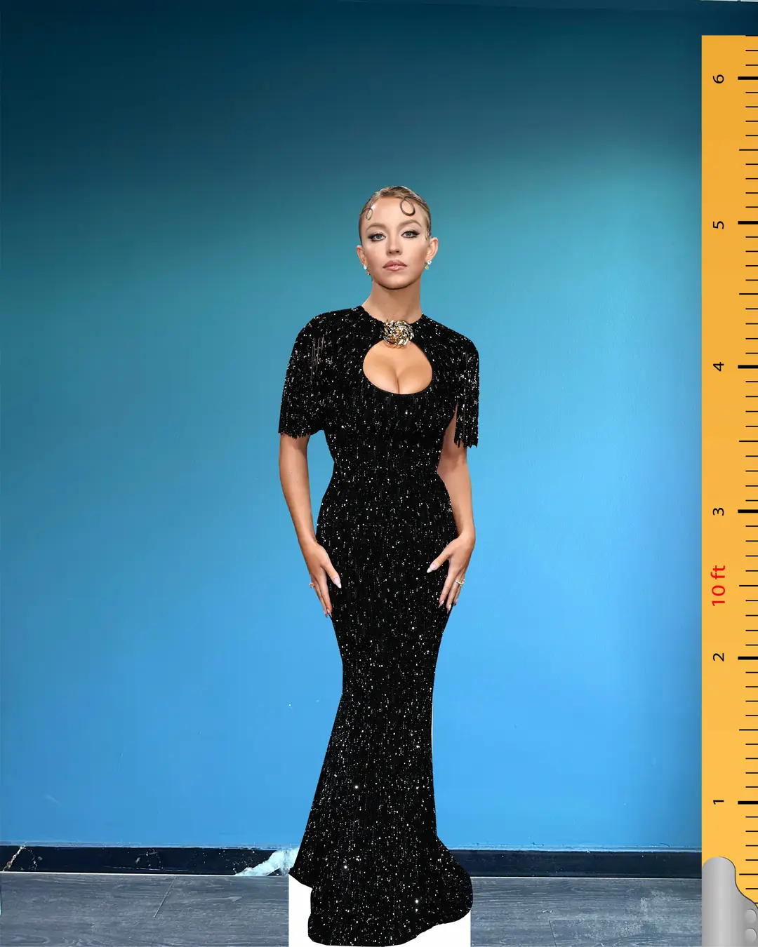 👗 Sydney Sweeney Cardboard Figure – Life-Size Met Gala Special Edition ...