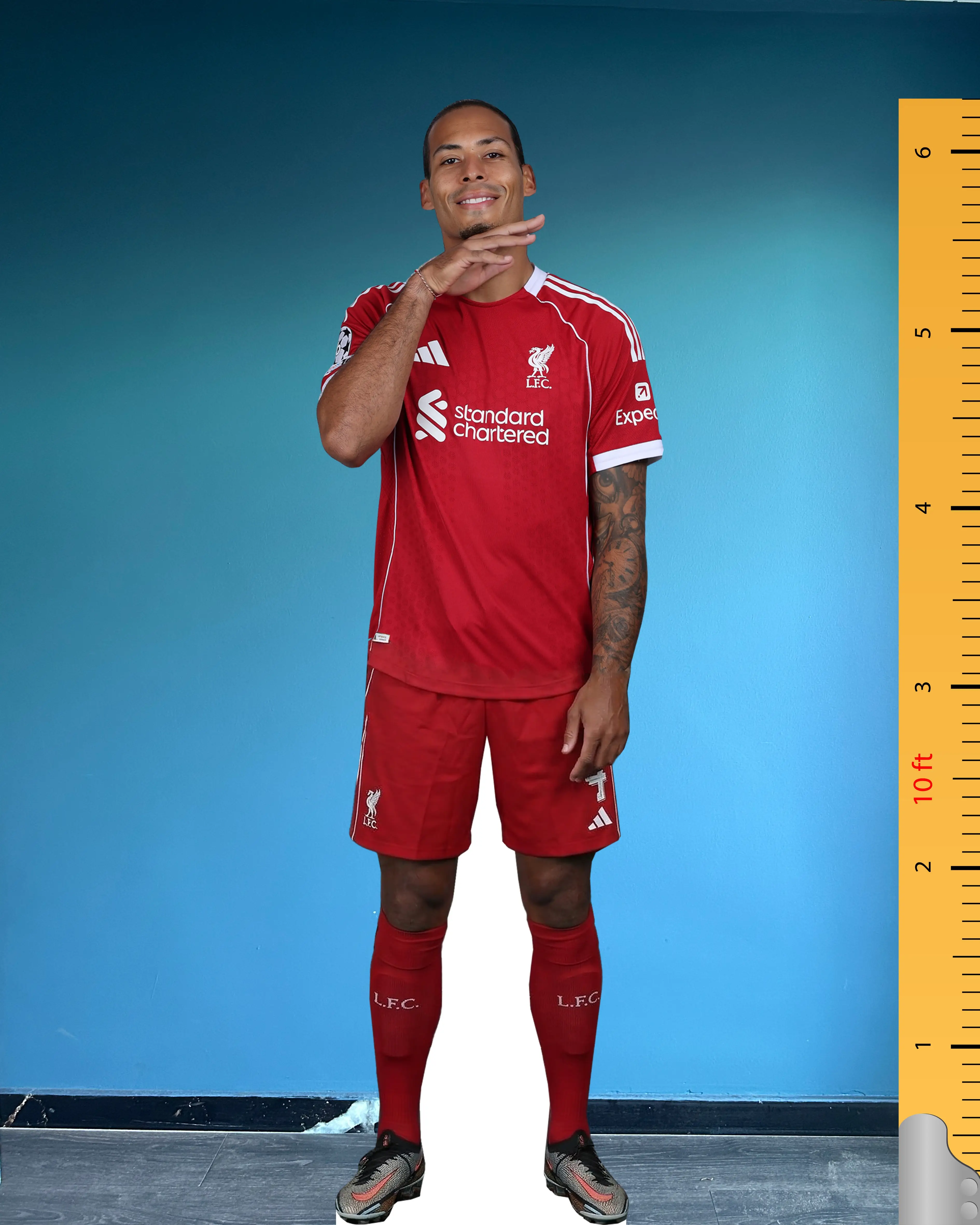 Virgil van Dijk Cardboard Cutout | 🛡️ Liverpool FC Captain & "The Wall ...