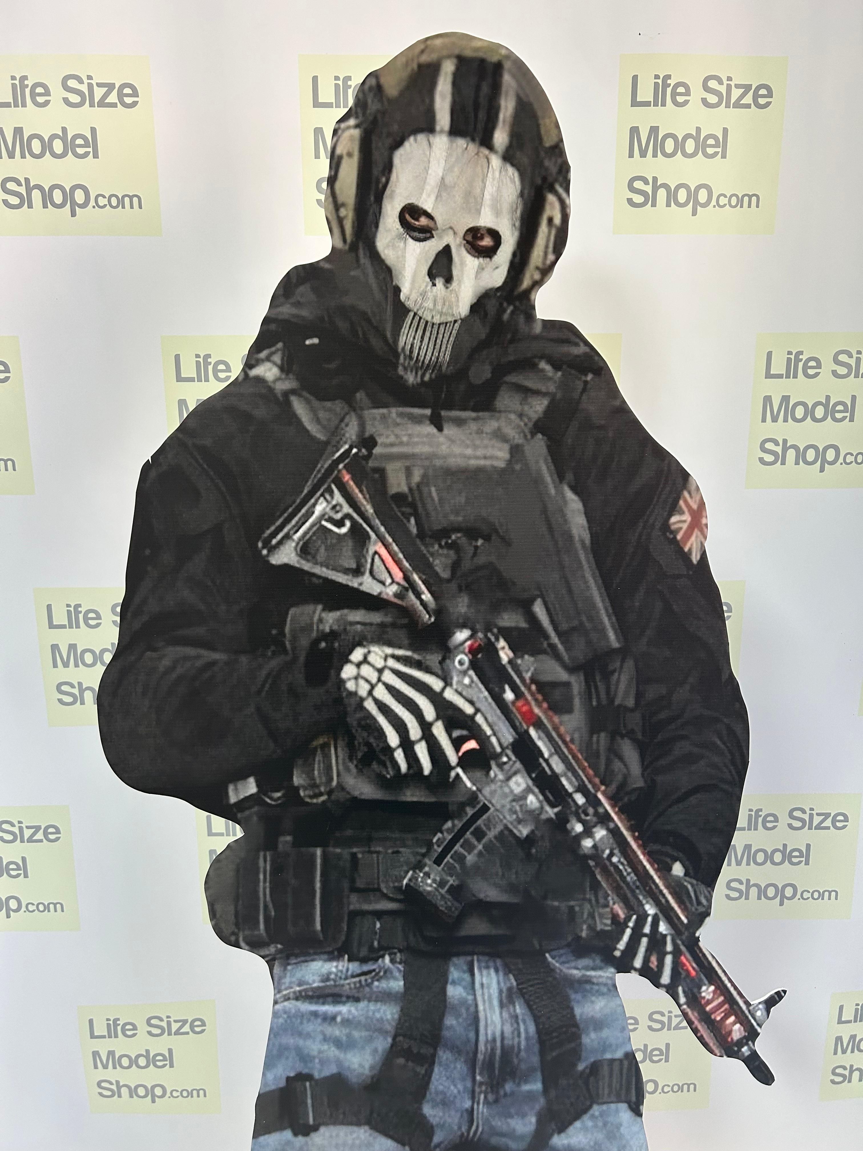 🎮 Figura de cartón a tamaño real Call of Duty Ghost – Figura fantasma ...