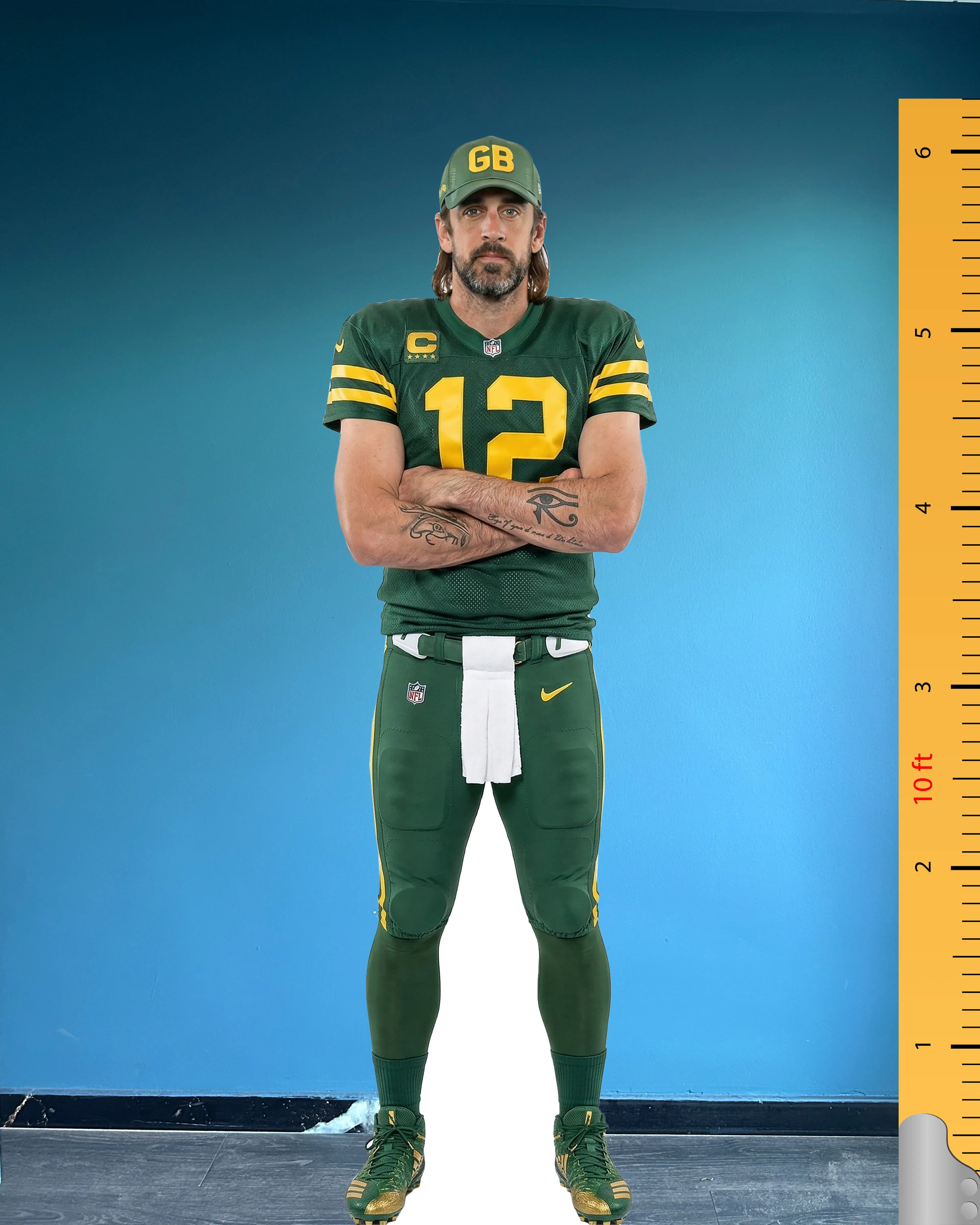 Aaron Rodgers Life Size Cardboard Cutout Model | 🏈 Green Bay Legend & 4 ...