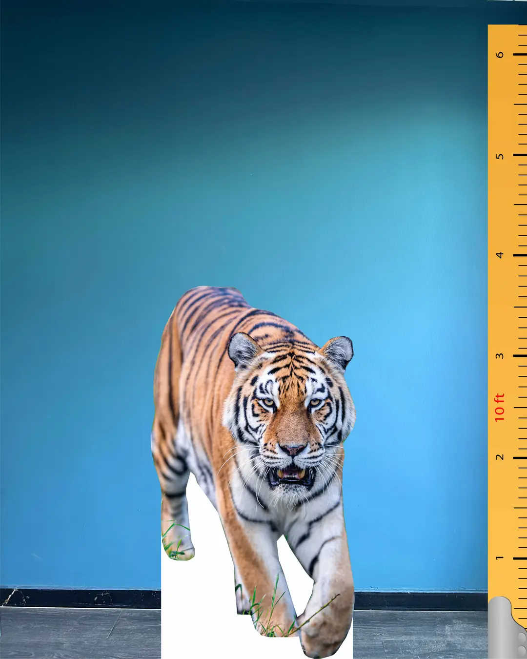 🐅 White Bengal Tiger Cardboard Cutout – Life-Size Animal Standee in ...
