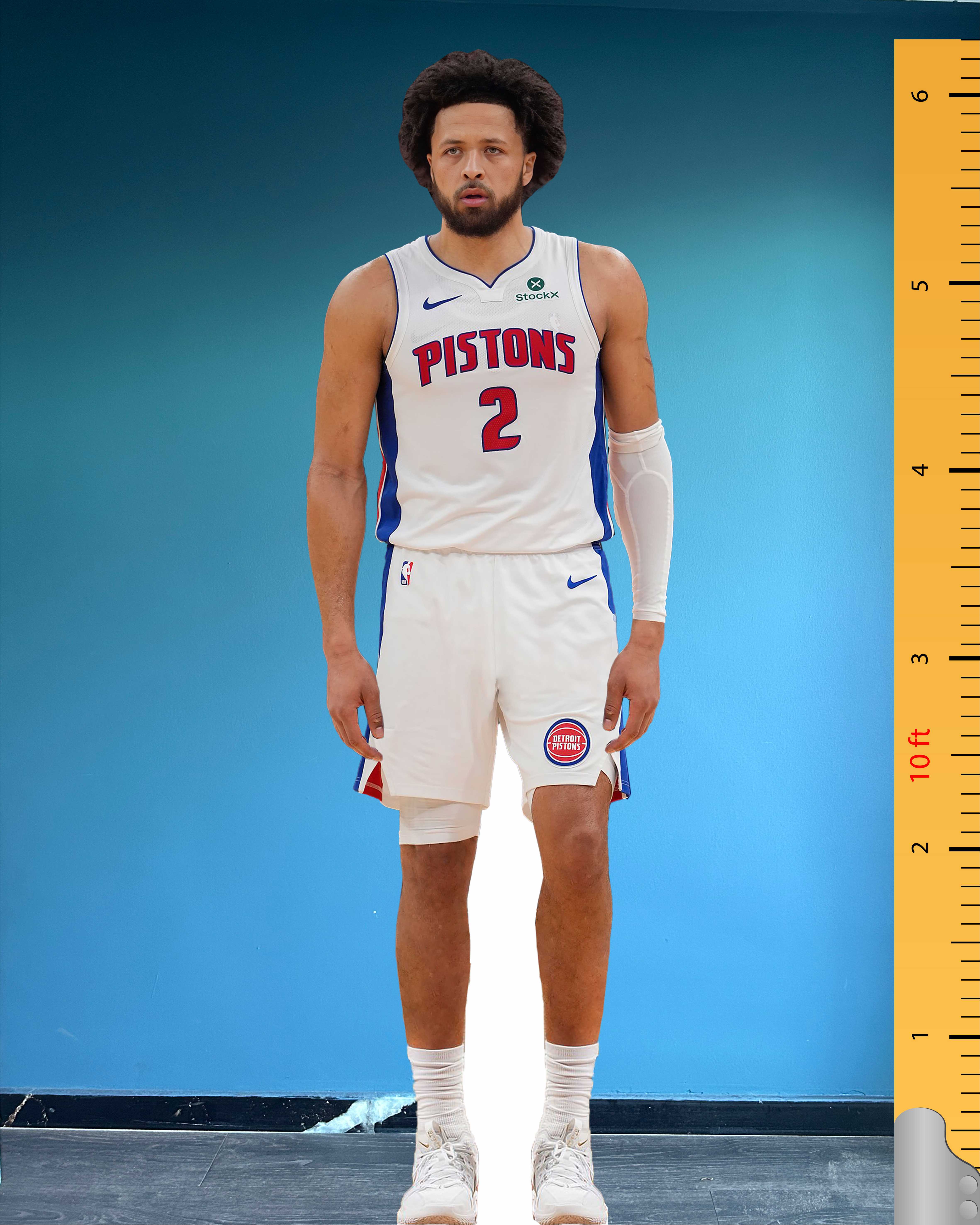 🏀 Cade Cunningham Figura de cartón a tamaño real – Detroit Pistons n.º 2