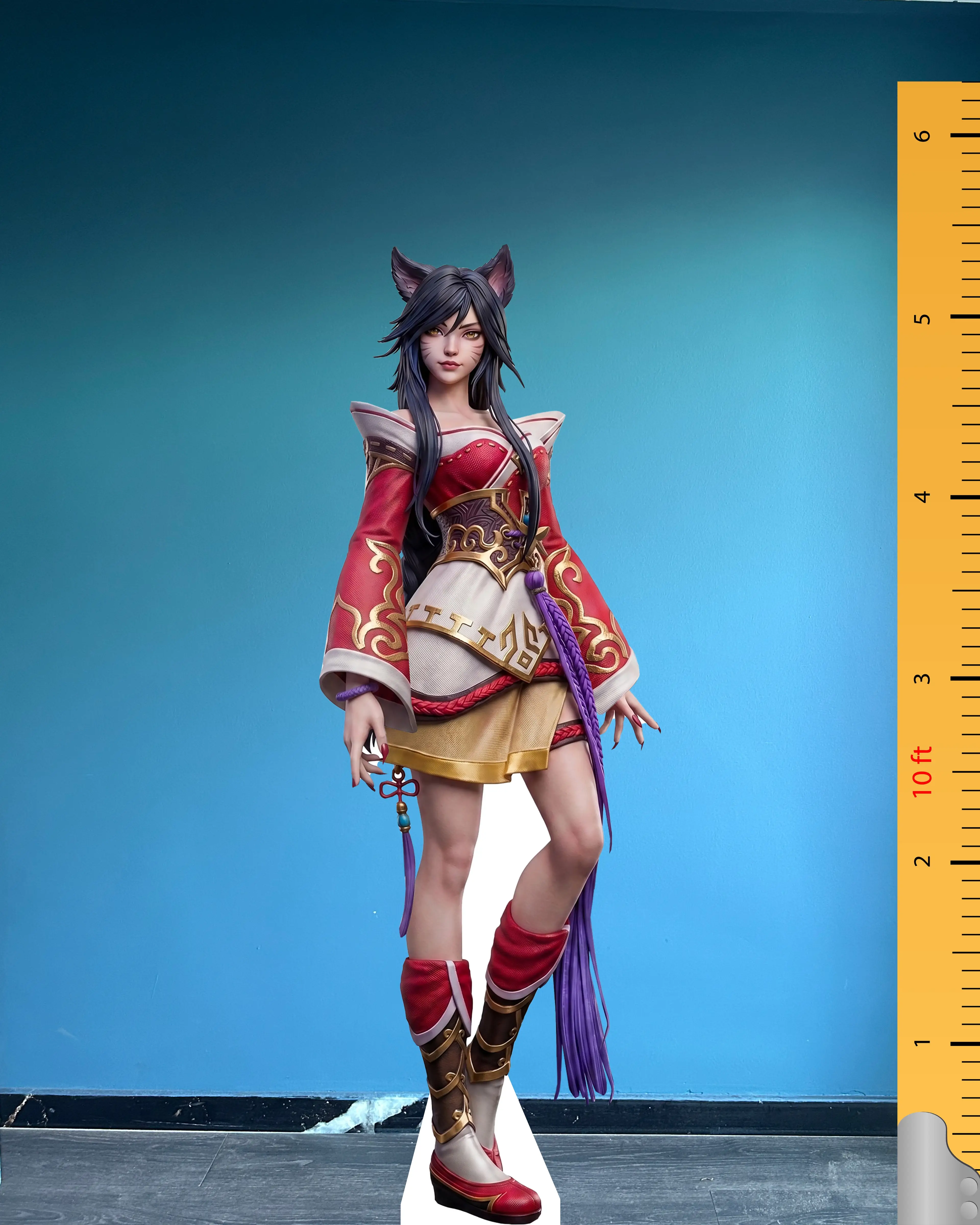 Ahri Life Size Cardboard Cutout Model - The Nine-Tailed Fox & League of ...