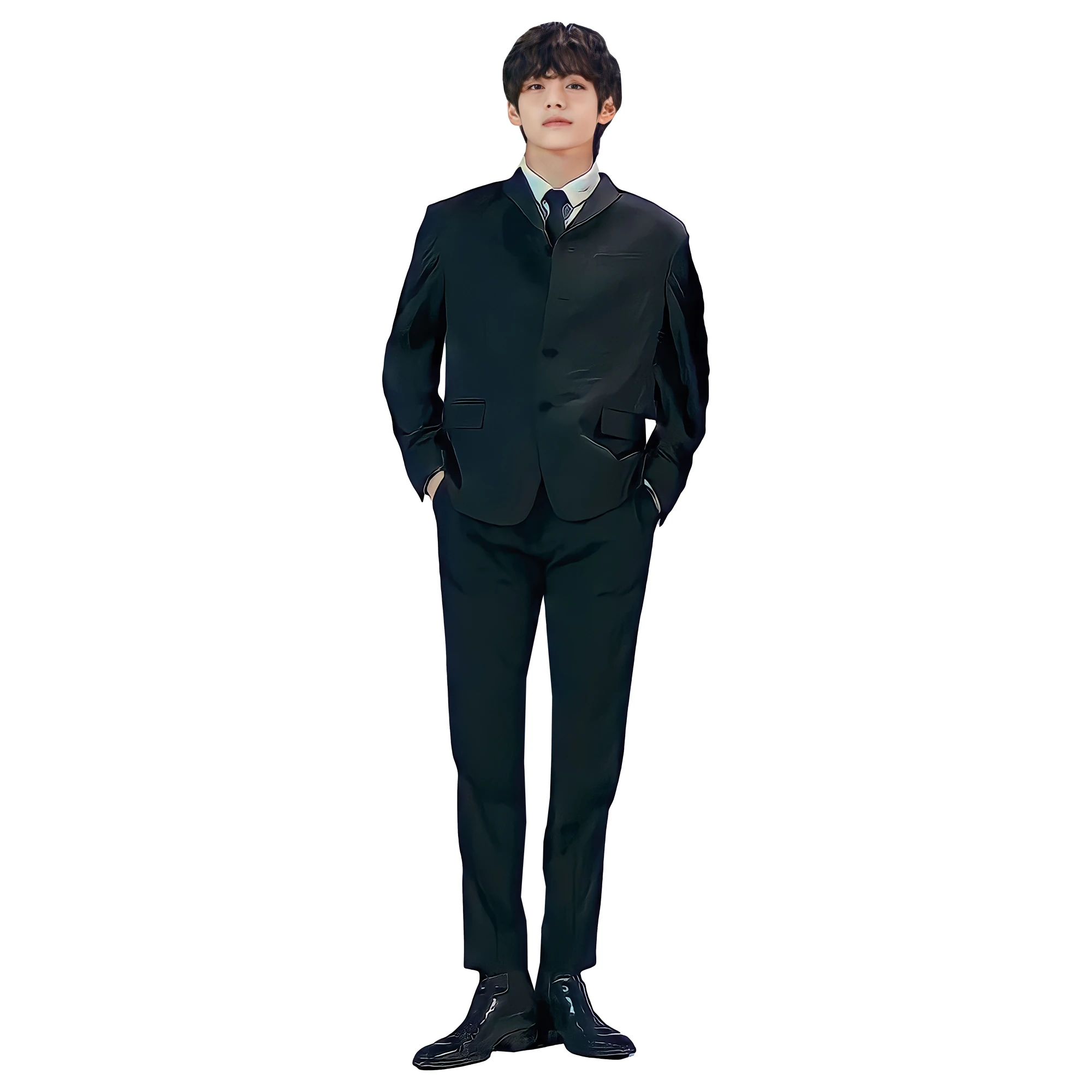 🎤 BTS V (Kim Tae-hyung) Tam Boy Maket Figürü – Gerçek Ölçekli Standee