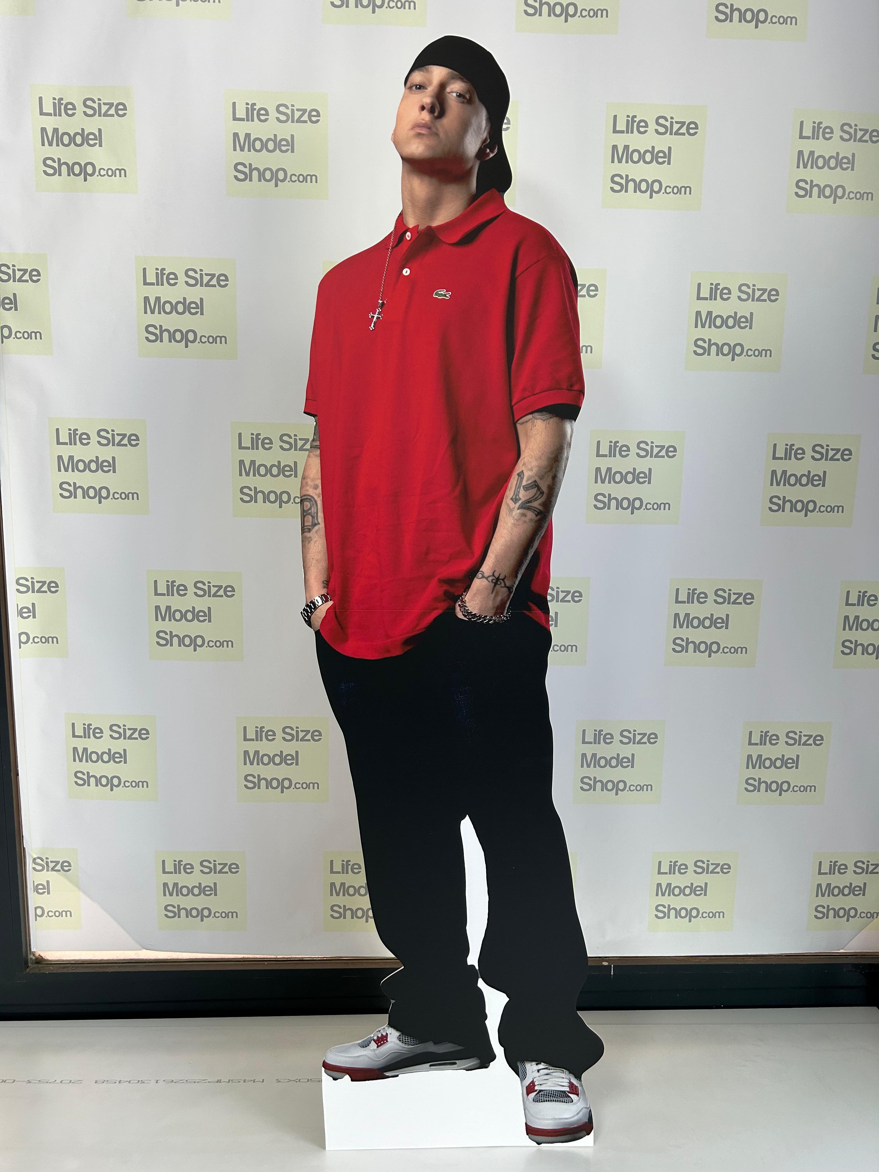 🎤 Eminem Kesim Figür – Marshall Bruce Mathers III Gerçek Boy Standee