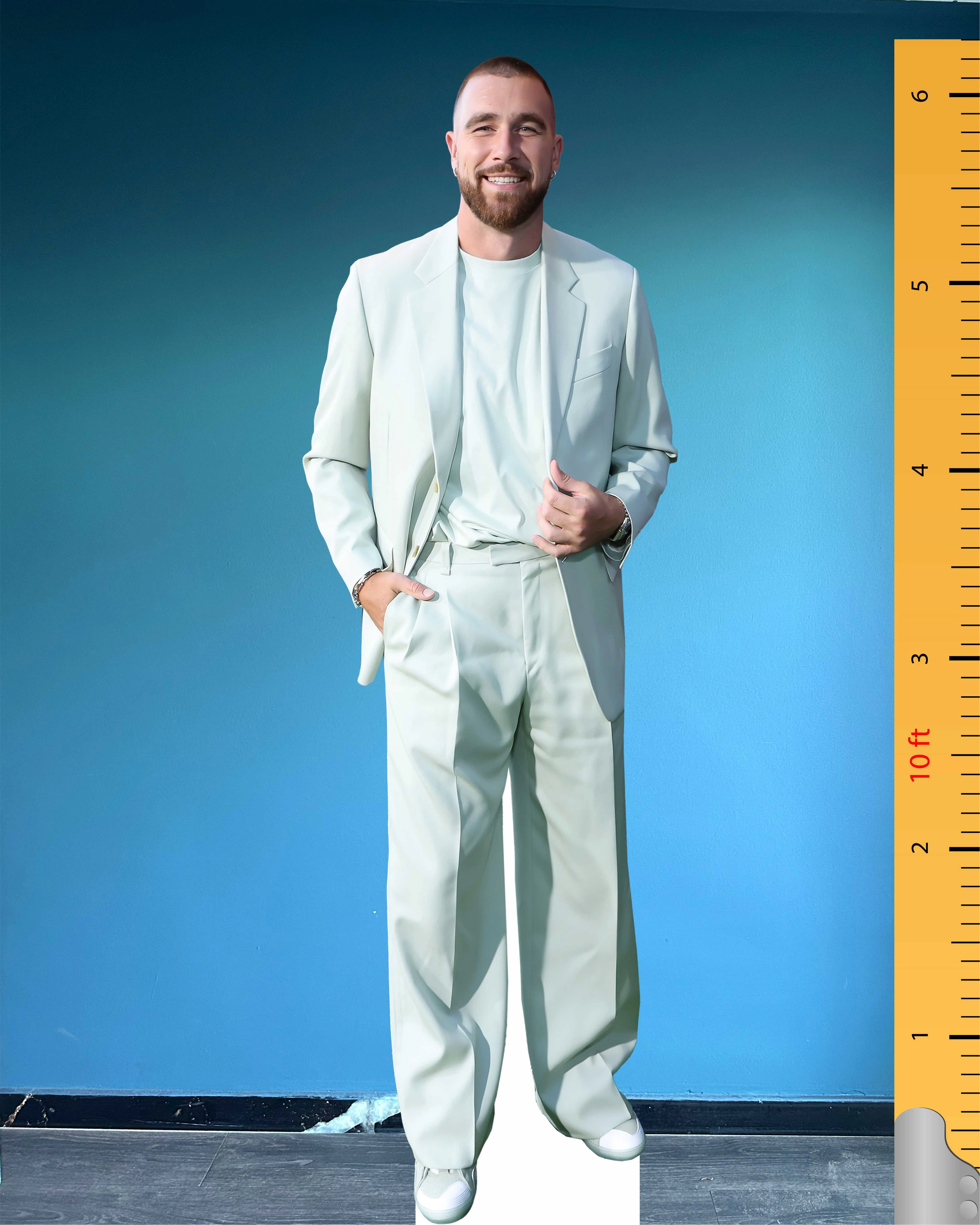 🏈 Silhouette en carton grandeur nature de Travis Kelce – Édition ...