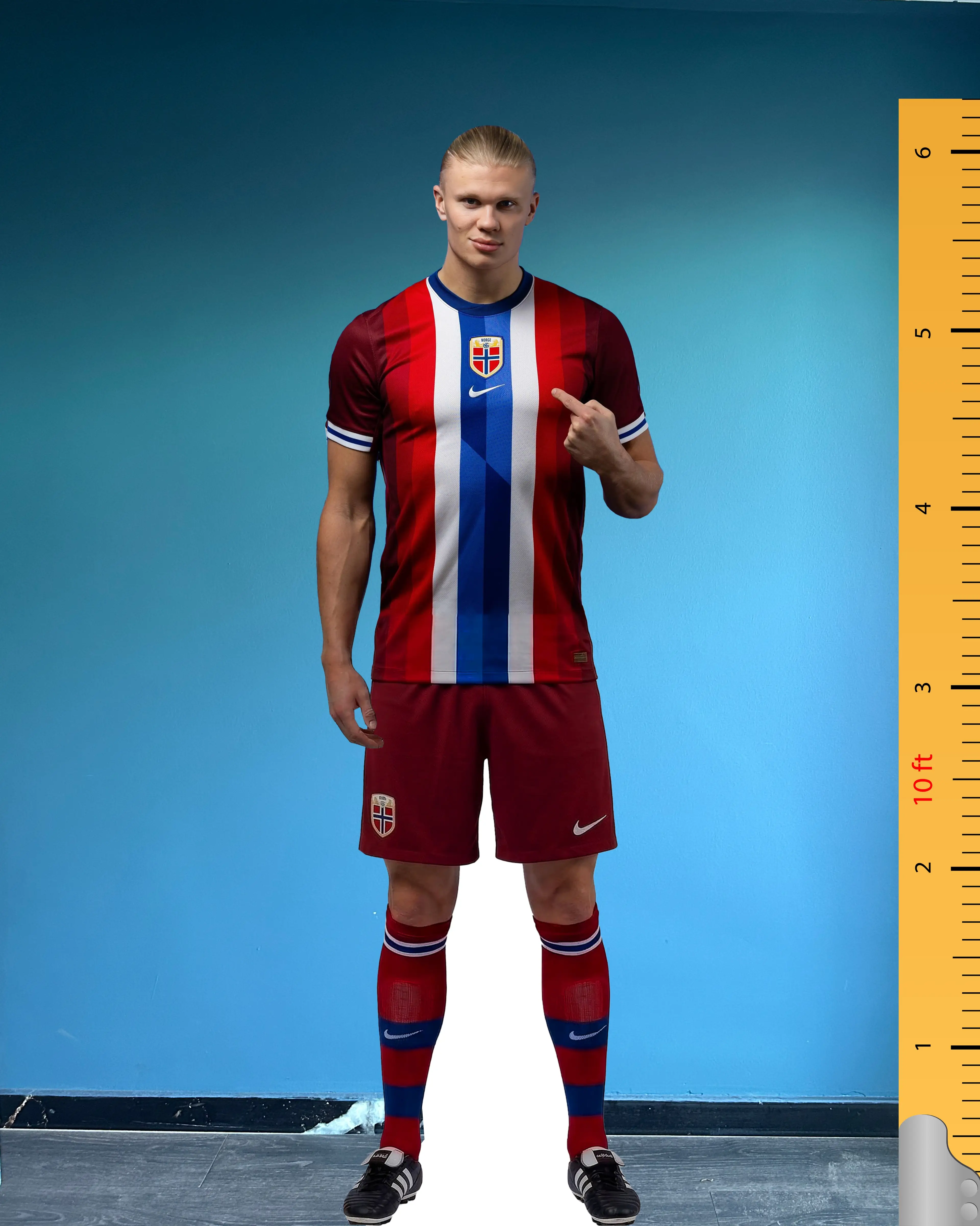 Erling Haaland Life Size Cardboard Cutout Model | Norway’s "Viking ...