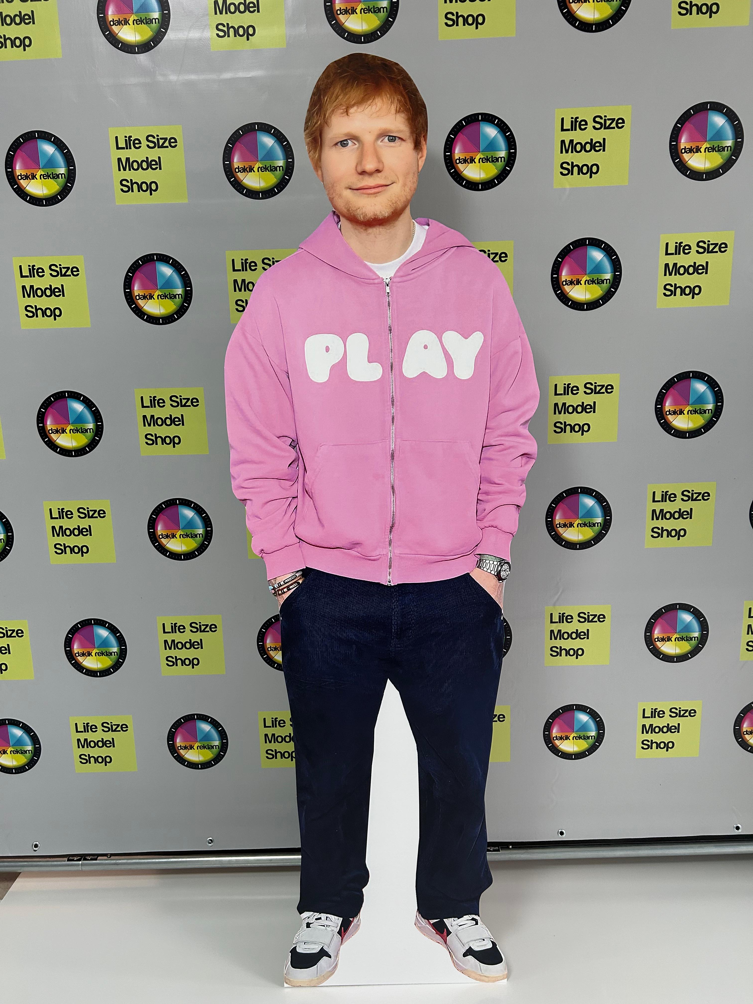 🎶 Ed Sheeran Cardboard Cutout Model - 2025 iHeartRadio Z100 Jingle Ball ...