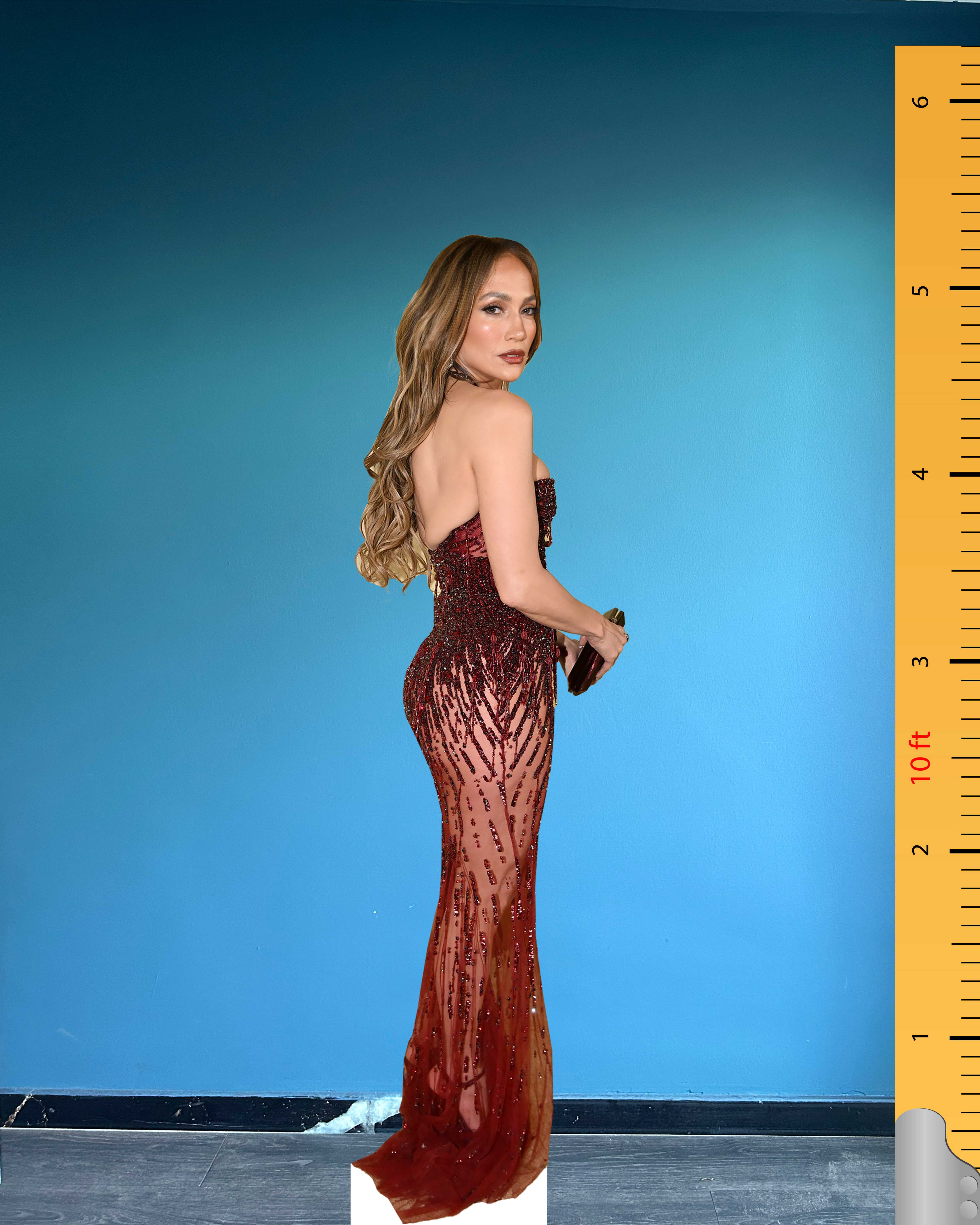 💃 Jennifer Lopez Cardboard Cutout – MGM Studio Awards Season Party Red ...