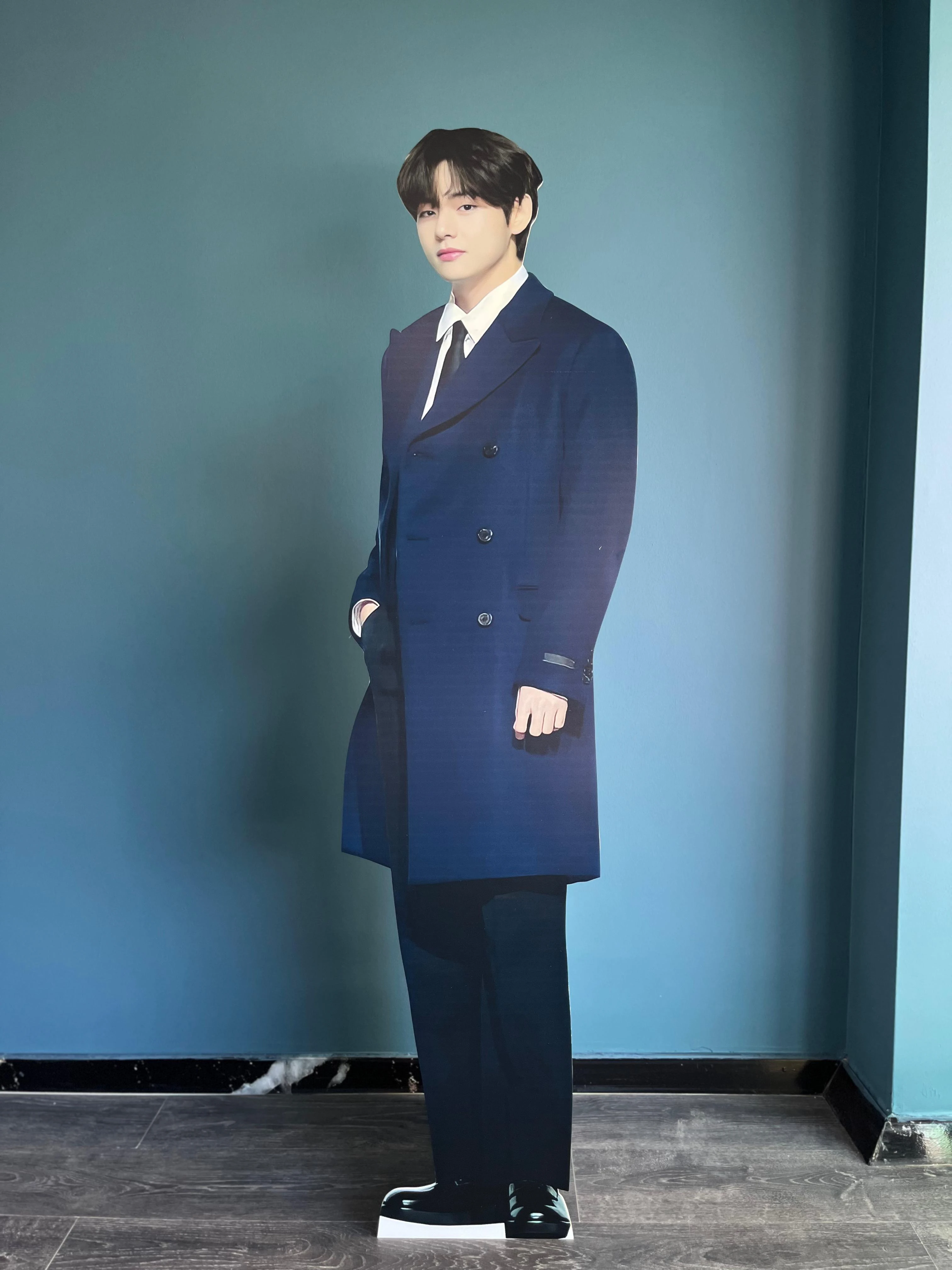 🎤 BTS V (Kim Tae-hyung) Cardboard Cutout – Life-Size Cutout Standee
