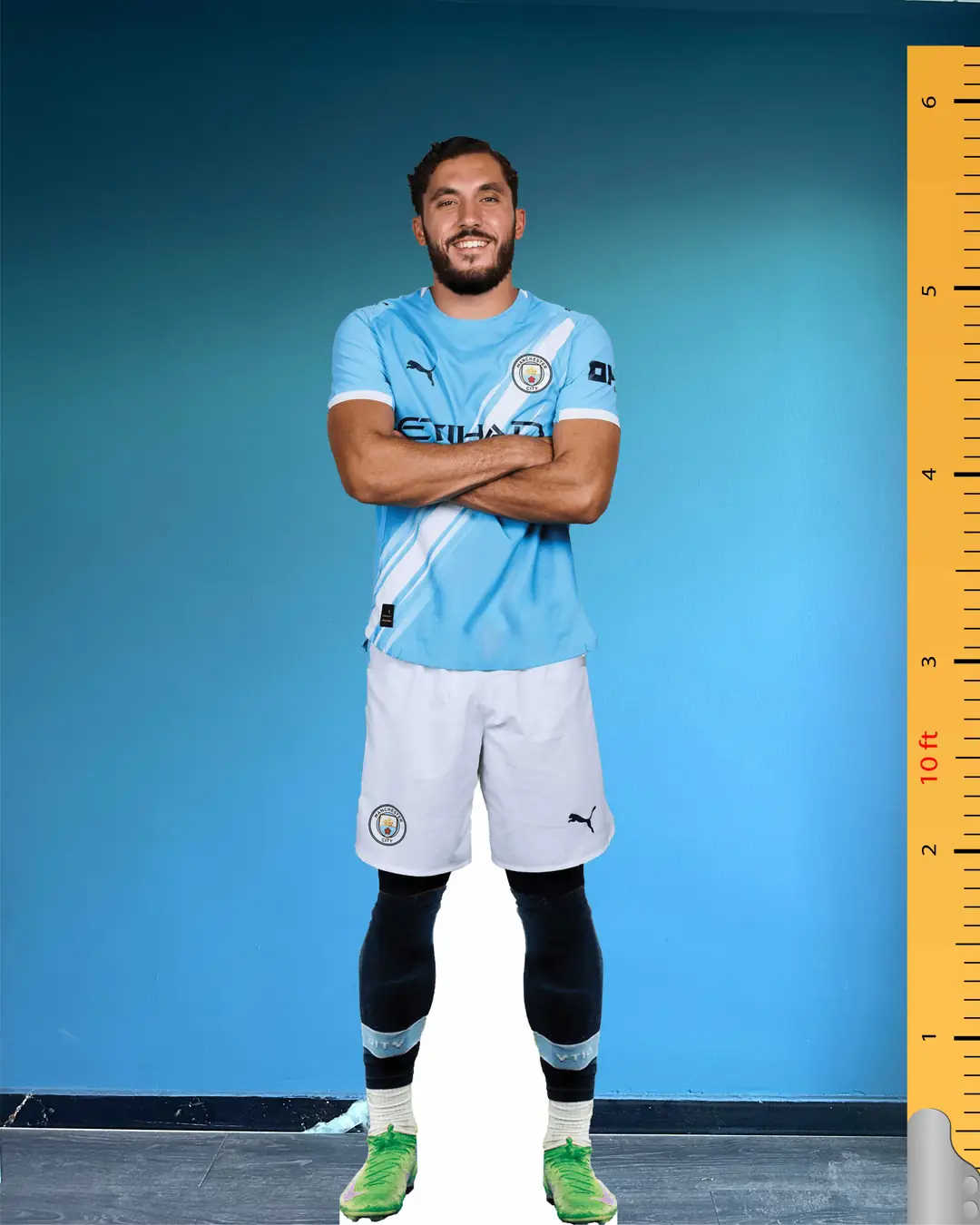 🔵 Rayan Cherki Life-Size Cardboard Cutout Standee – Manchester City ...
