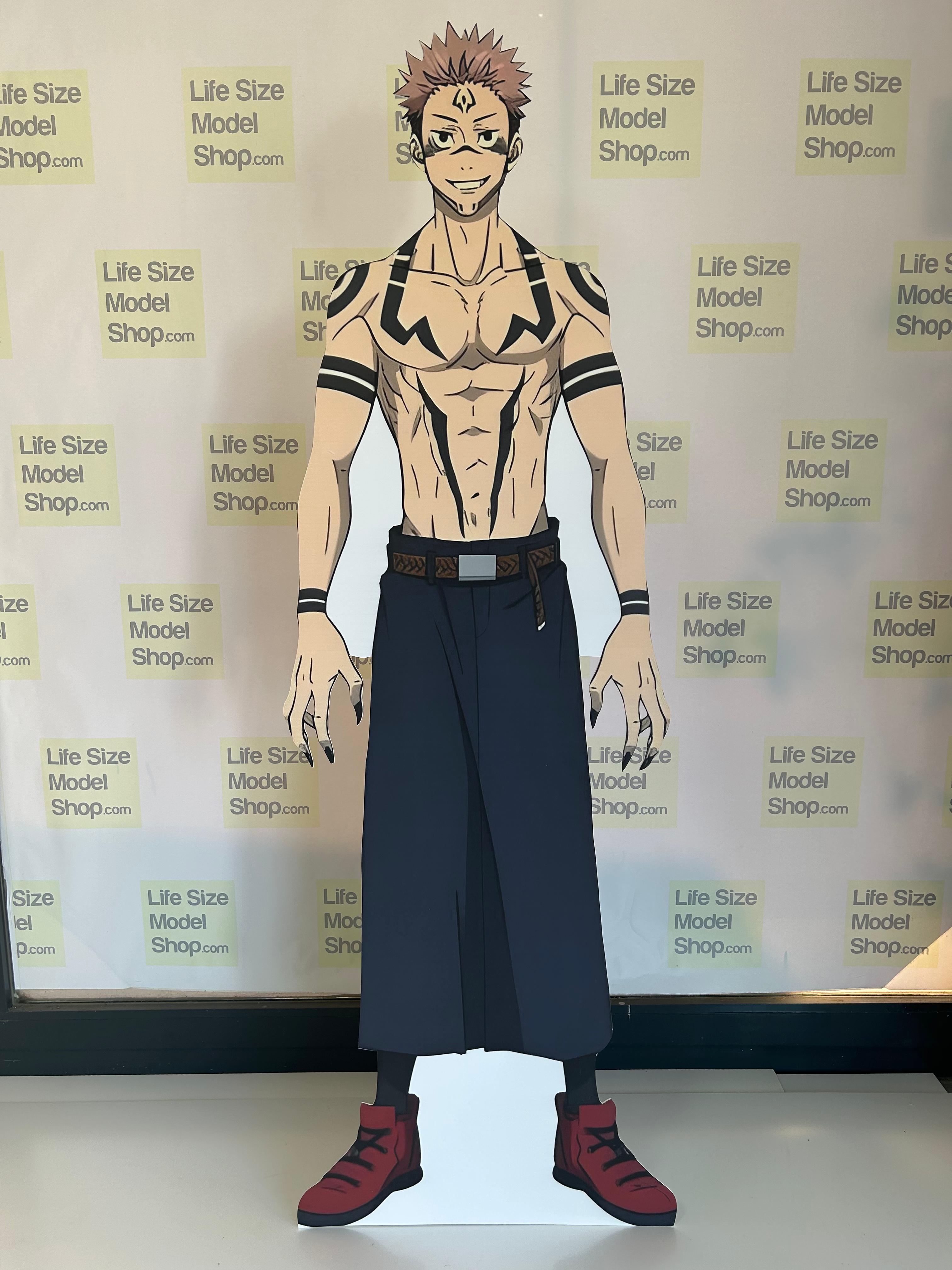 👹 Ryomen Sukuna Life-Size Cardboard Cutout – Jujutsu Kaisen Standee Figure