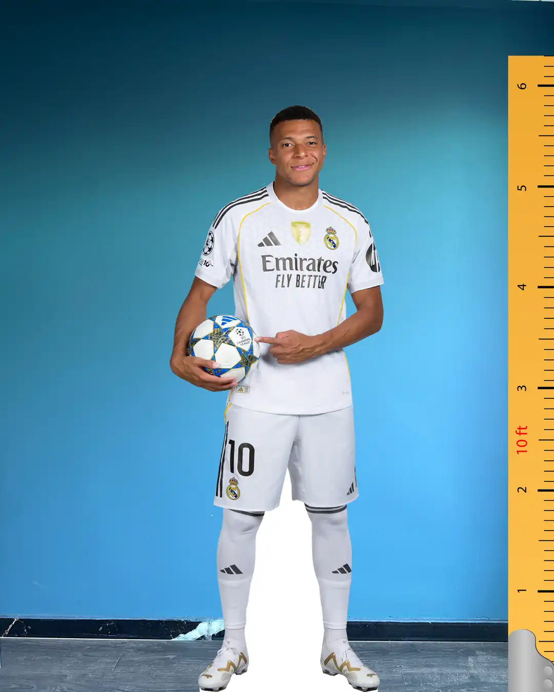 Kylian Mbappé Life Size Cardboard Cutout Model | Real Madrid CF Number 10 ⚽