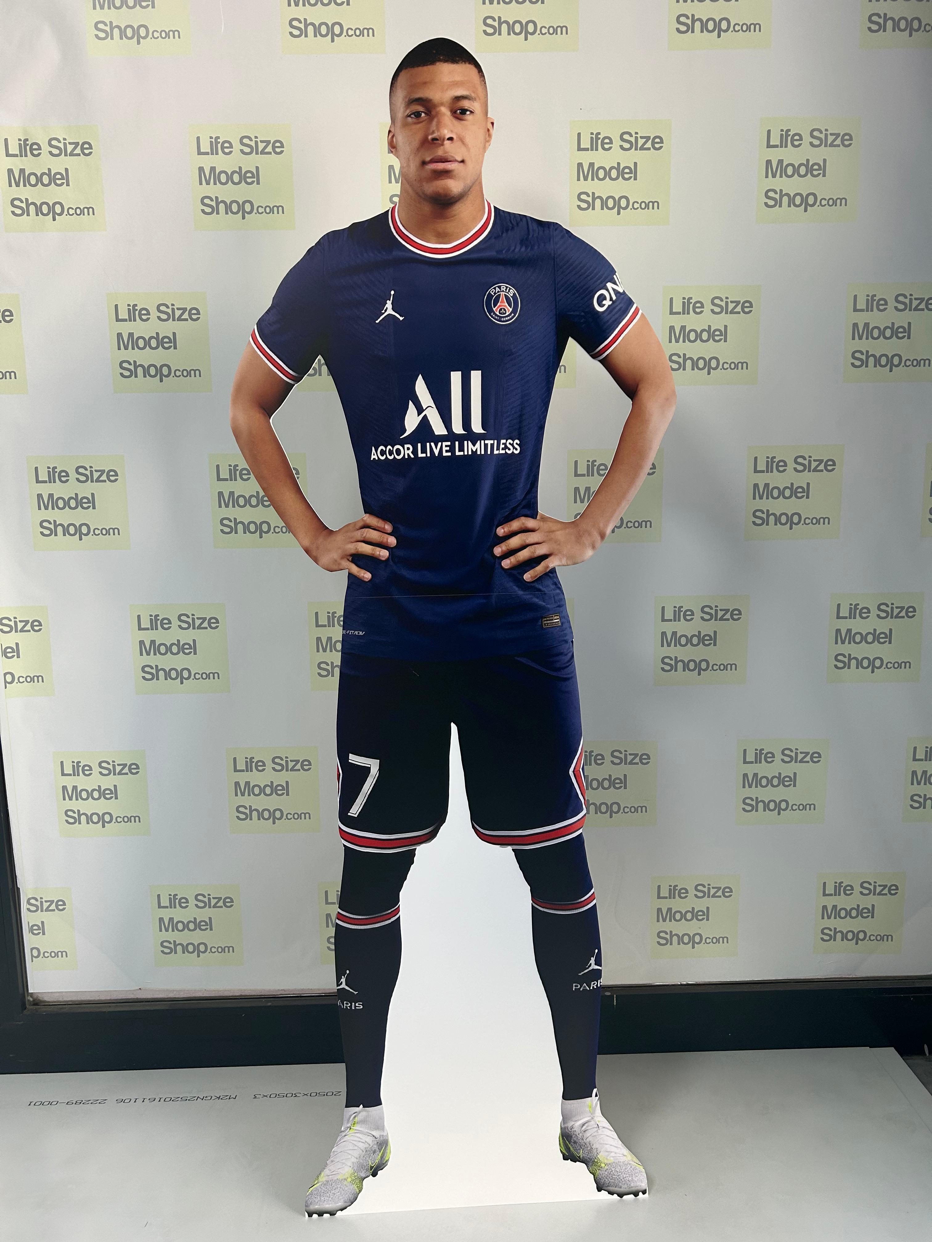 ⚽ Figura de cartón de tamaño real de Kylian Mbappé – Edición Paris ...