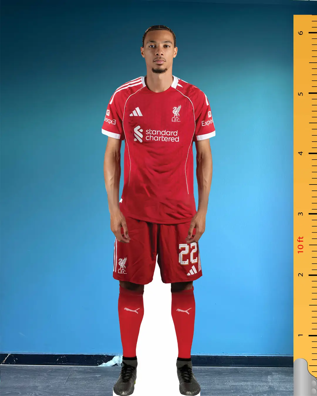 🔴 Hugo Ekitike Life-Size Cardboard Cutout Standee – Liverpool FC ...