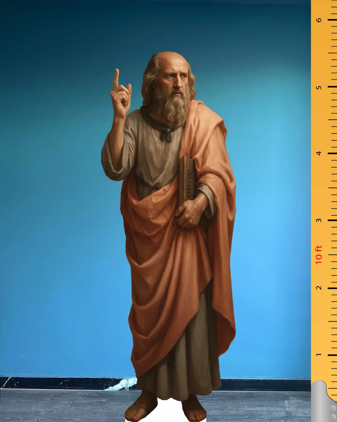 🏛️ Plato (Eflatun) Cardboard Figure – Life-Size Ancient Greek ...