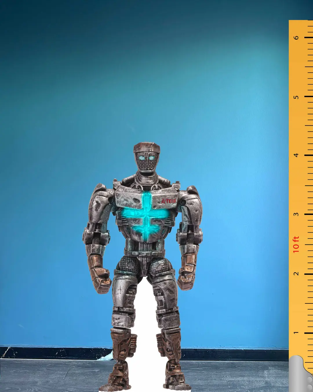 🤖 Real Steel Atom Figura de cartón a tamaño real – Modelo de figura de ...