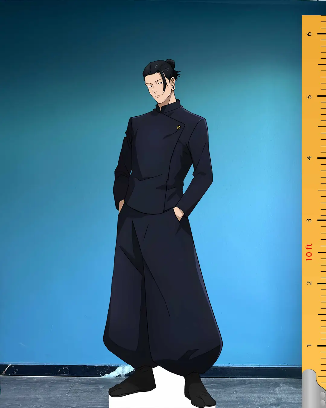 👁️‍🗨️ Suguru Geto Kartonfigur – Jujutsu Kaisen lebensgroßes Standee Modell