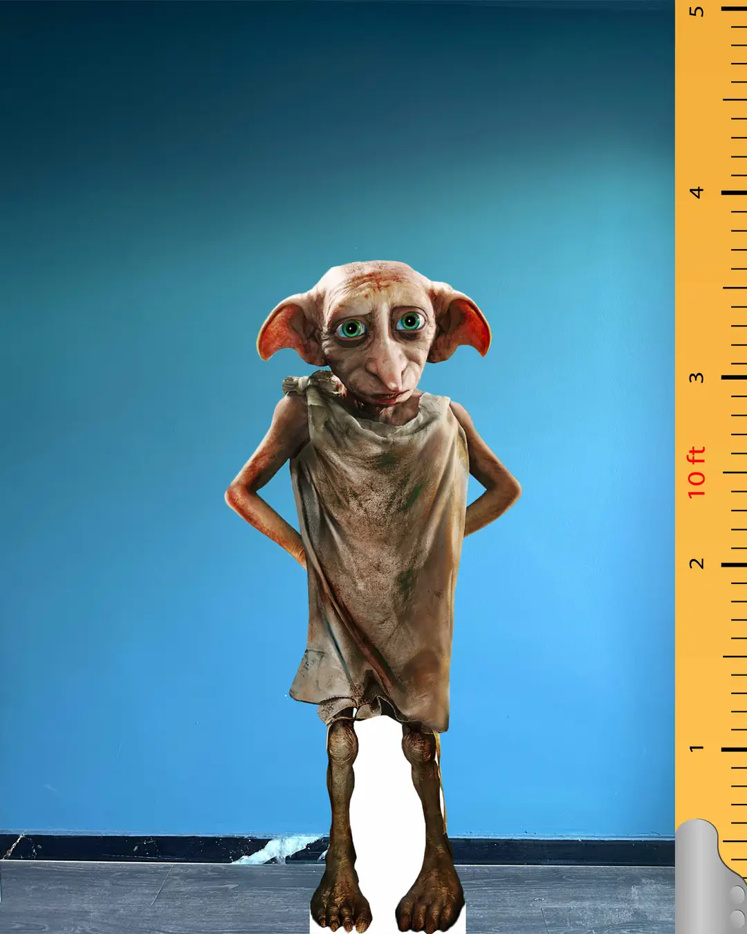 Recorte de cartón a tamaño real de Dobby – Figura de Harry Potter🧦