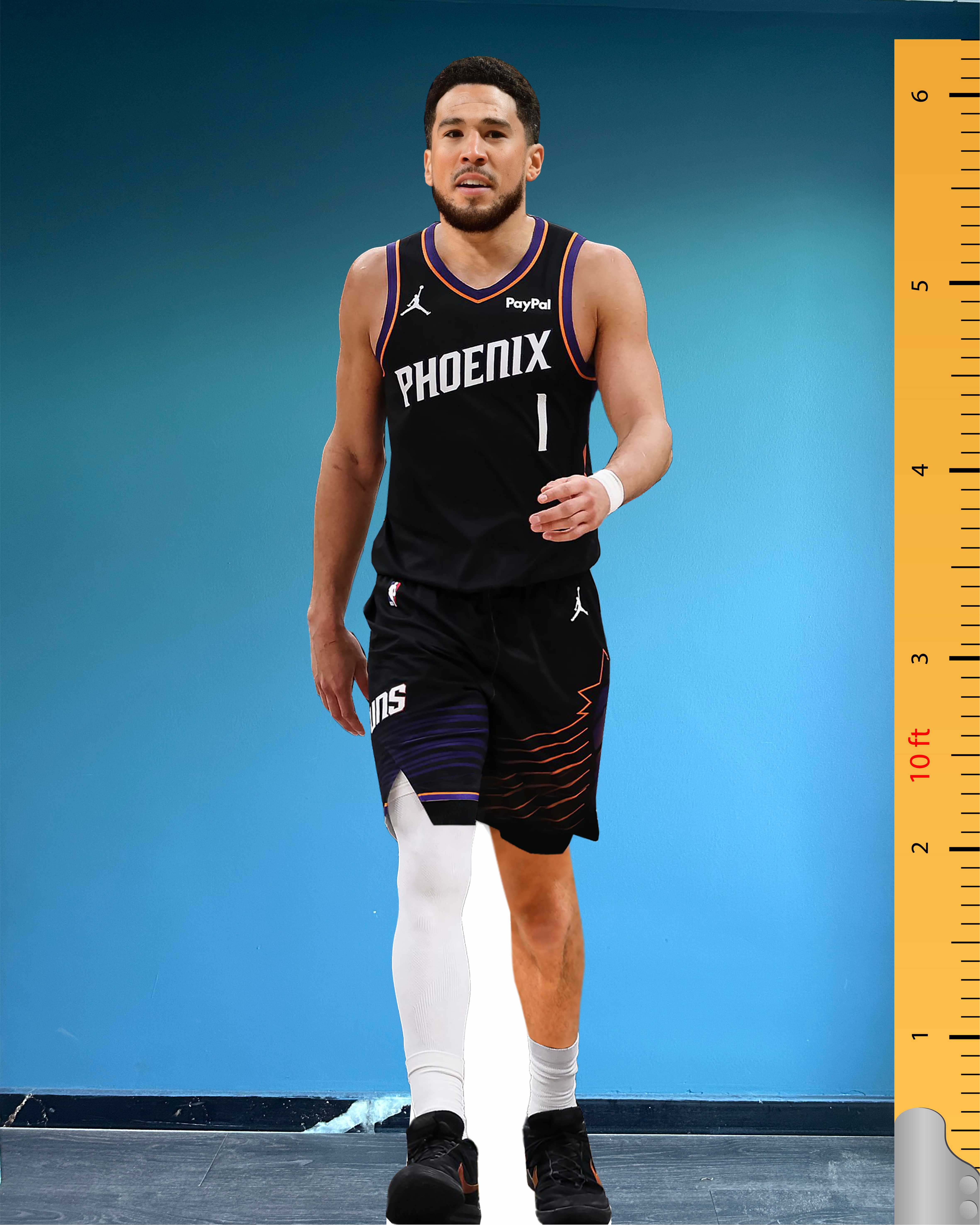 🏀 Devin Booker Life Size Cardboard Cutout – Phoenix Suns #1