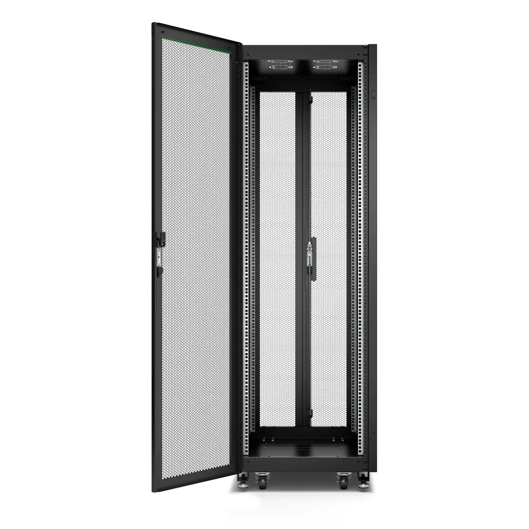 NR6602-P - Schneider GO Rack 36U, Siyah, Delikli kapaklı, Tavan ...