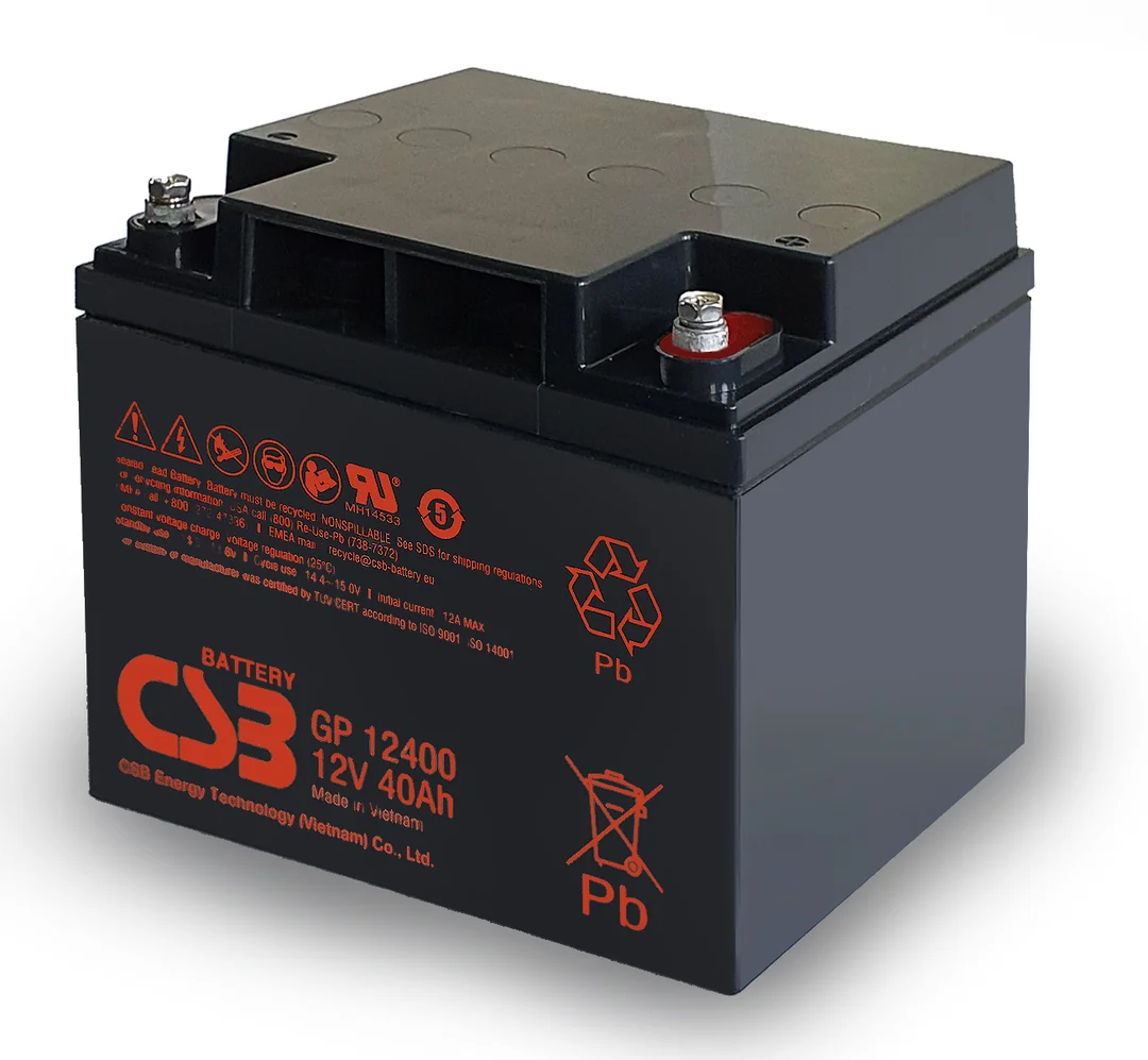 GP12400 - CSB 12Volt 40Ah Kuru Tip Akü