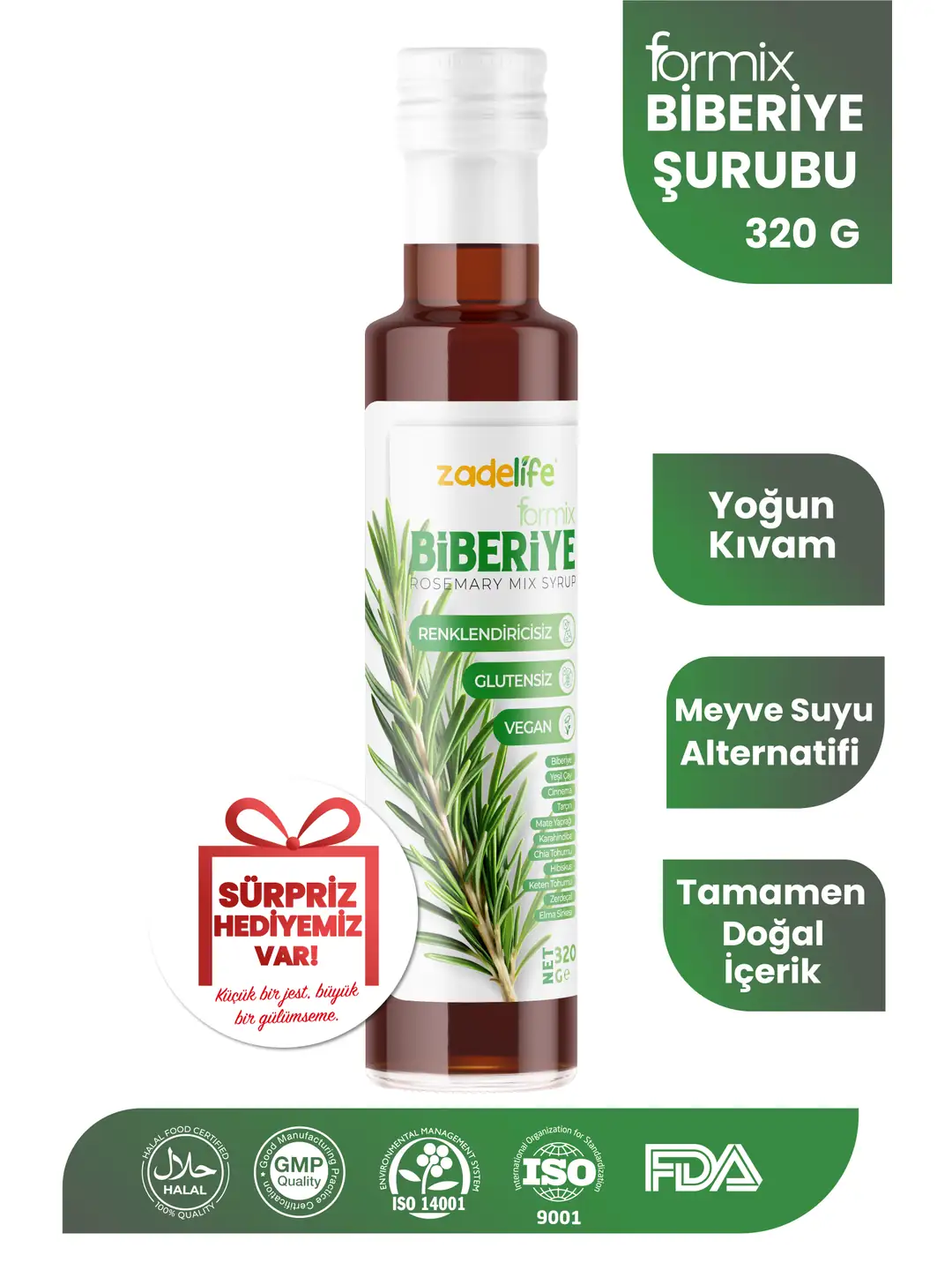 Zadelife - Formix Detox Biberiye Mix Şurup 320 G - Doğal ve Katkısız