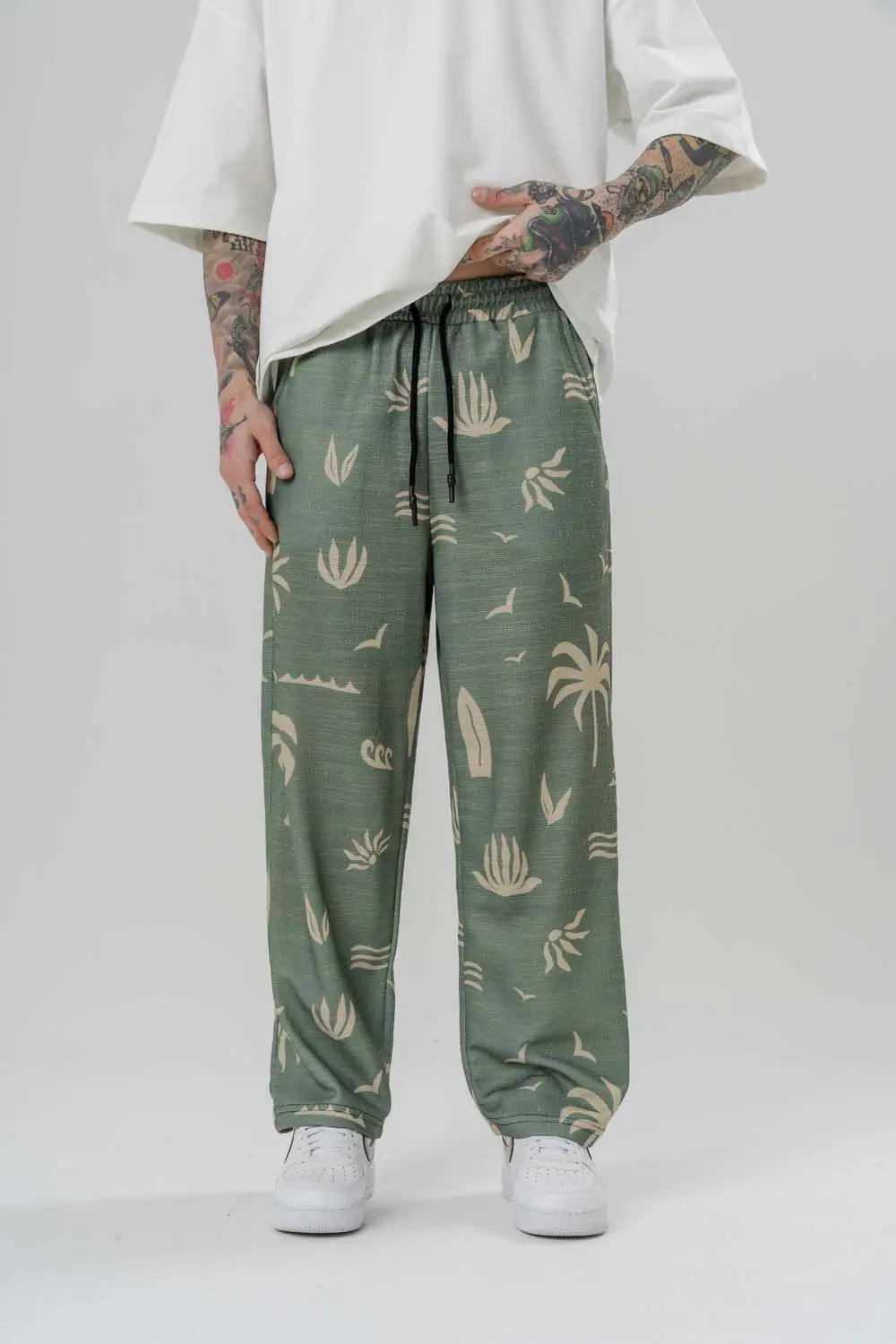 Shibuya Drip Bel Lastikli Baggy Pantolon - Gangown