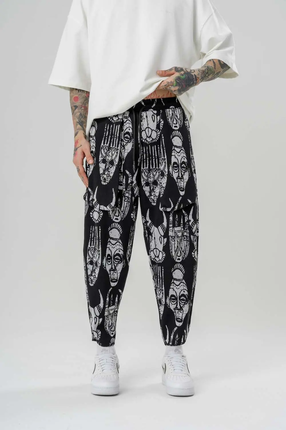 Totem Big Pocket Bel Lastikli Overlok Paça Pantolon - Gangown