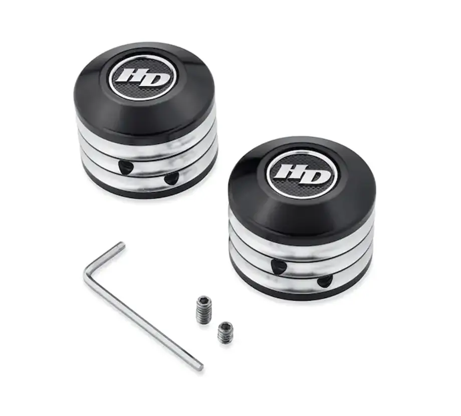 Front Axle Nut Covers - Defiance Collection - Harley Davidson Shop