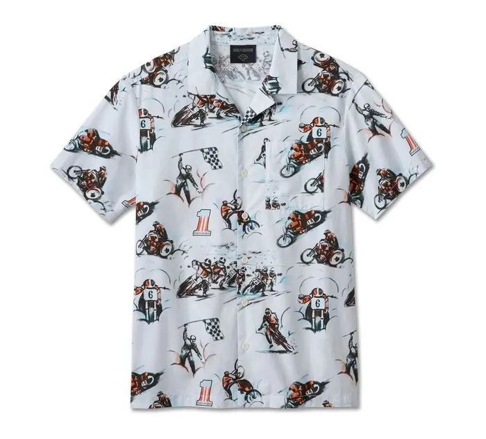 SHIRT-WOVEN.ALOHA PRINT