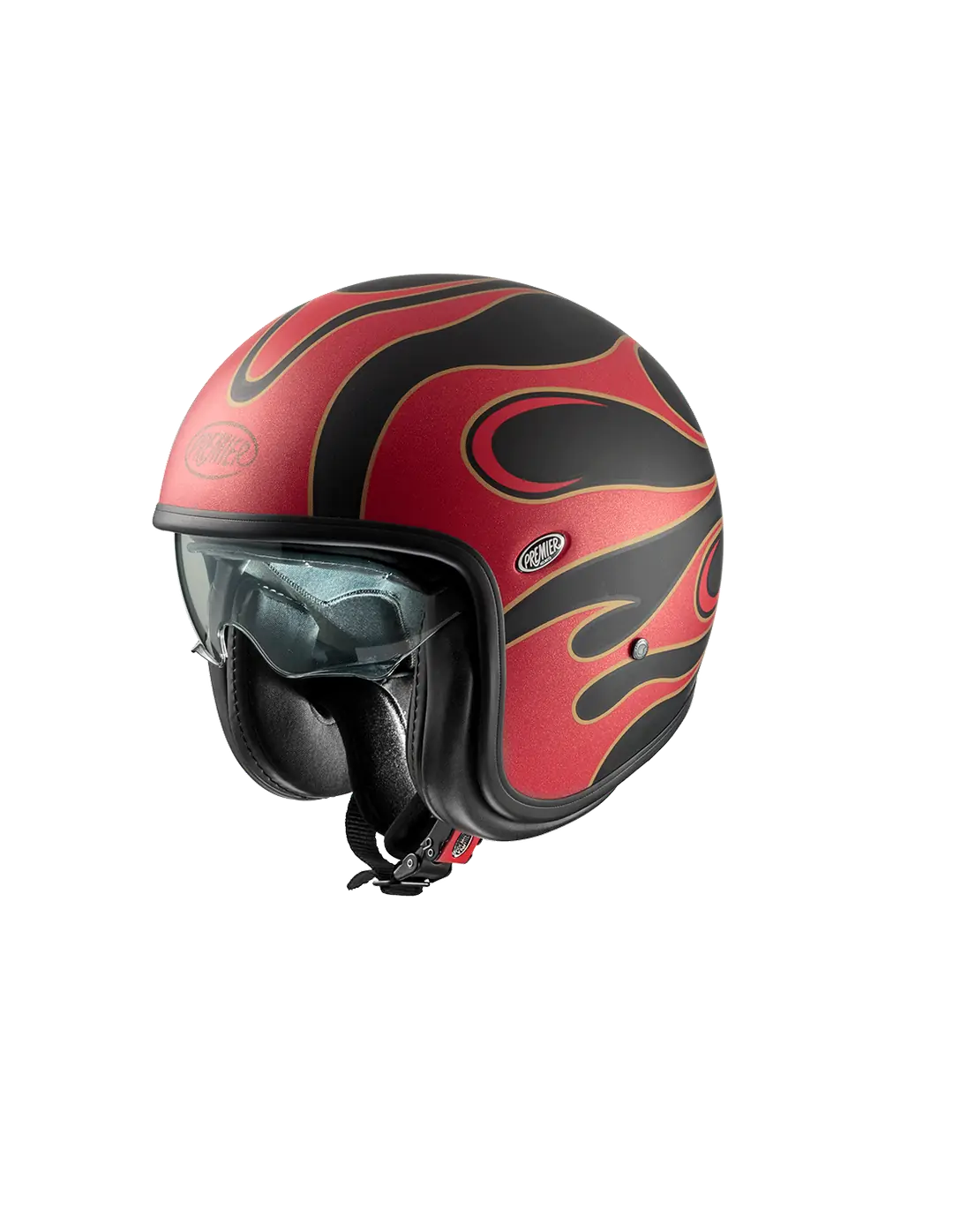 Premier Vintage FR Helmet - Red Flames