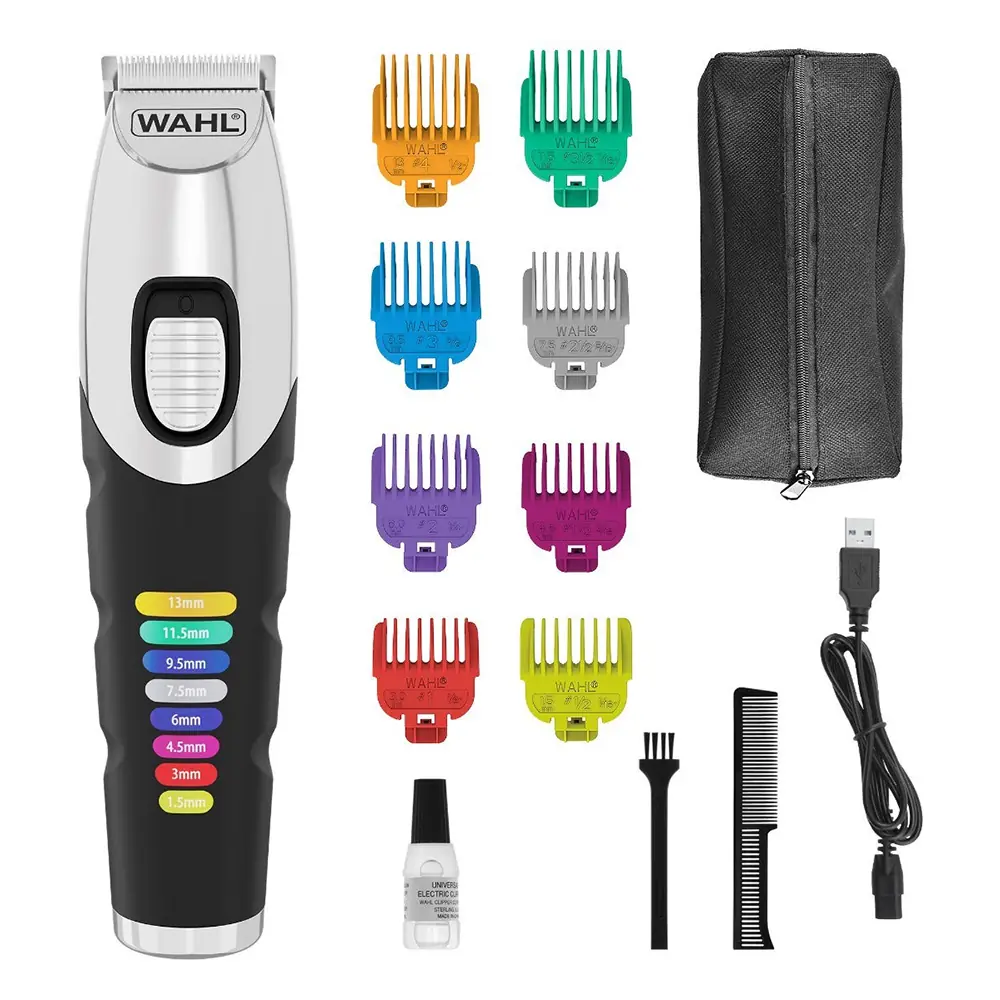 Wahl 9893 Color Trim Beard 8 Renkli Kılavuz Taraklı Şarjlı Sakal Kesme ...