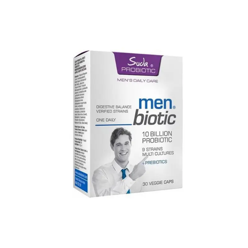 Suda Vitamin Probiotic Men Biotic 30 Veggie Kapsül