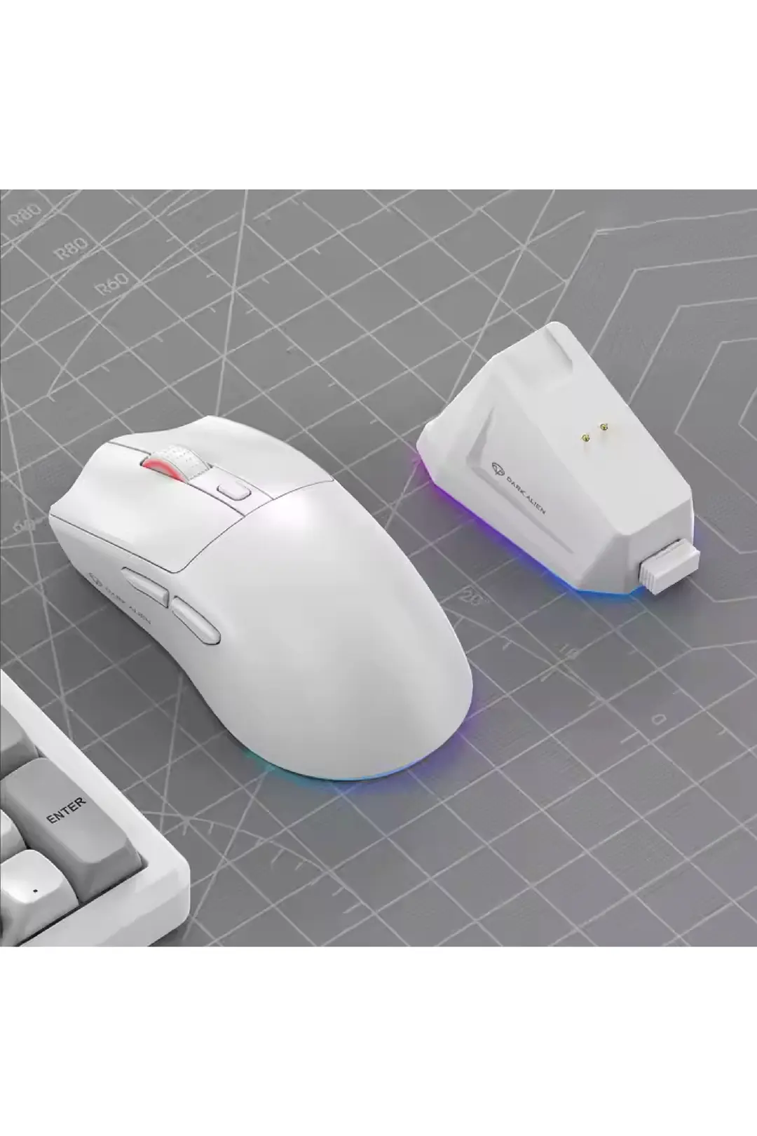 Dark Alien X1 Light Tri Mode Wired Wireless Gaming Mouse PAW3311 59 Gr